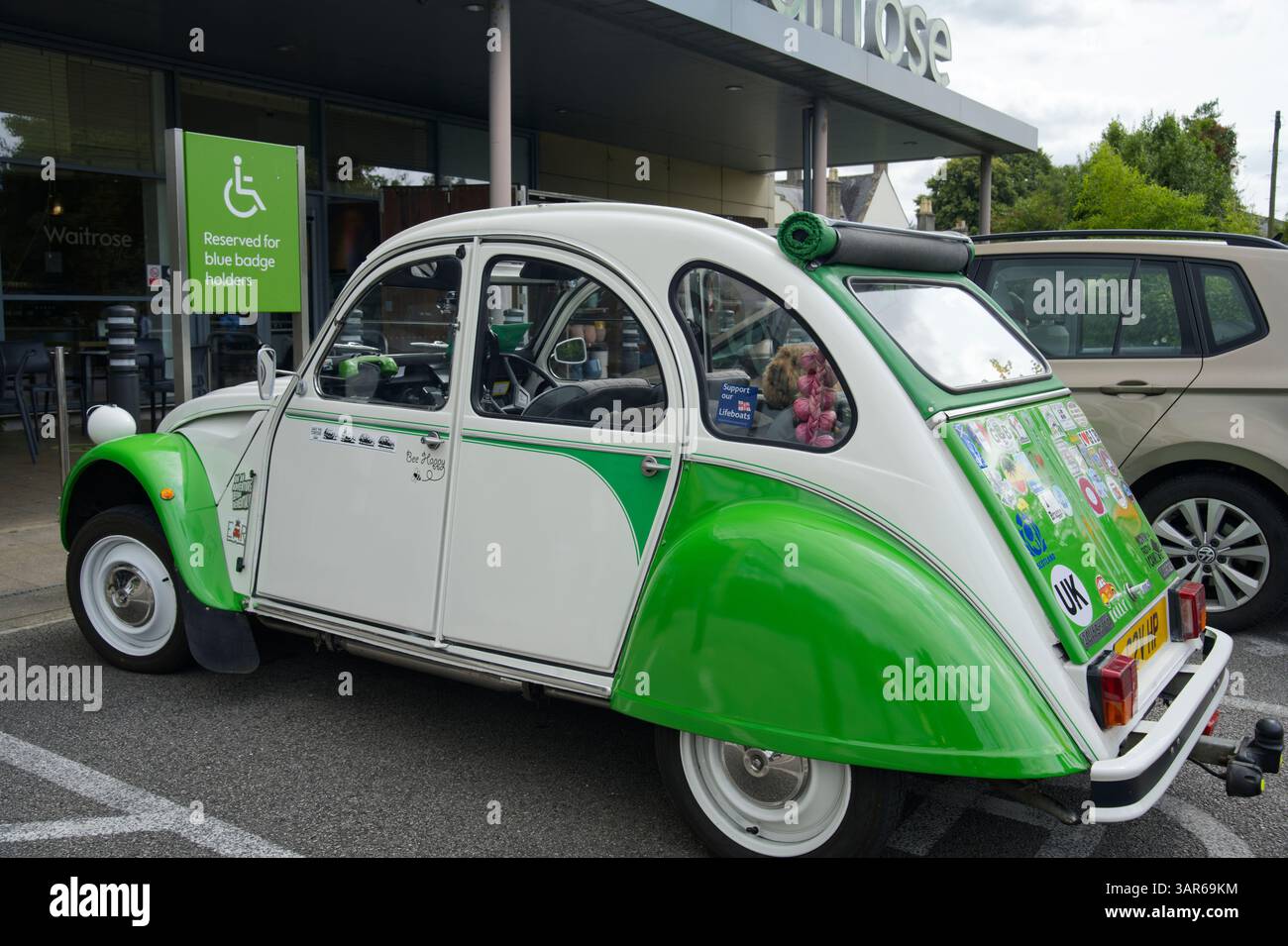Citroen 2 CV Dolly 1990 Model year parked at Waitrose Stock Photo - Alamy