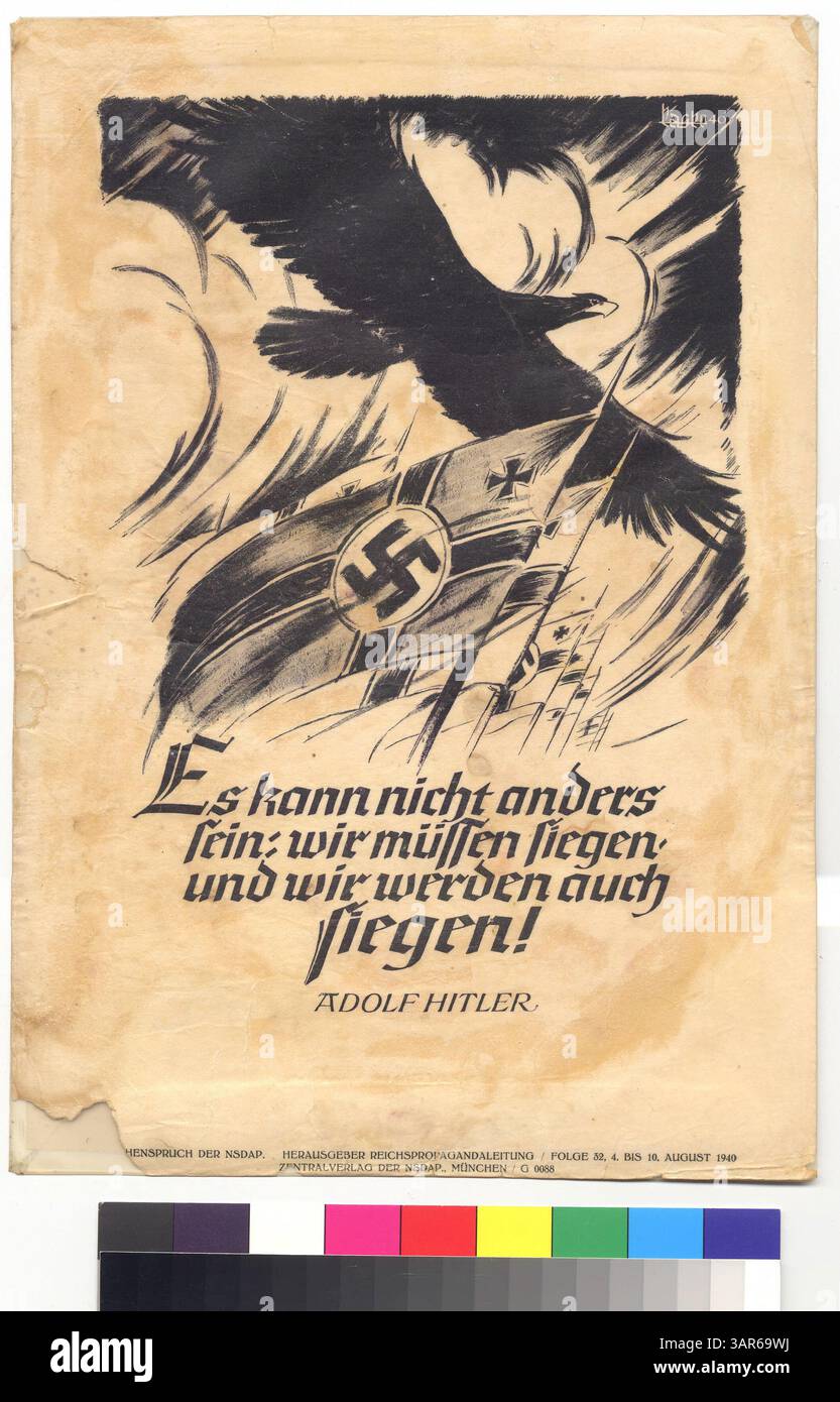 German propaganda poster 1940 hi-res stock photography and images - Alamy