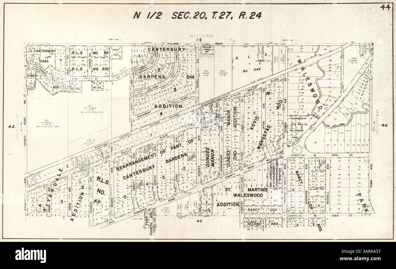 This collection includes a complete set of plats and surveys from the ...