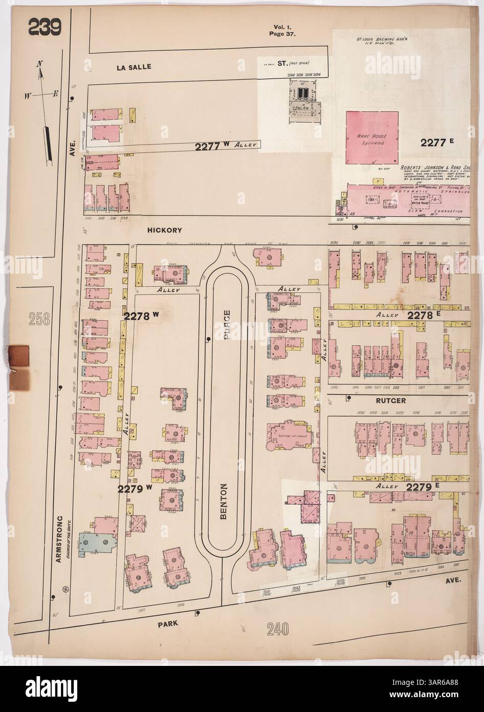 Whipple's Fire Insurance Map, 1896, Volume 5, Page 238 provides ...