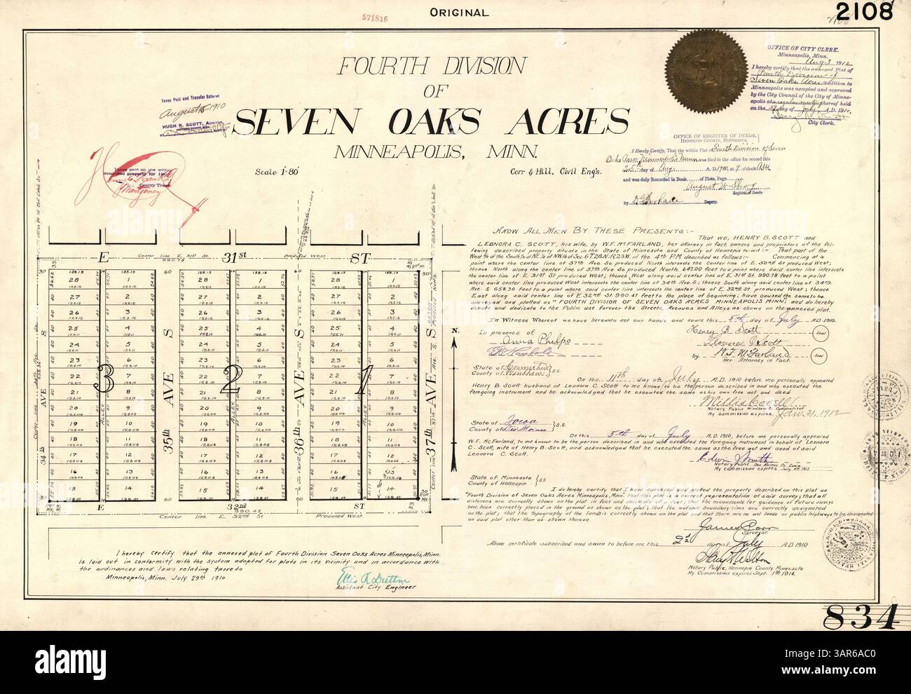 Fourth Division of Seven Oaks Acres is a subdivision in Hennepin County ...