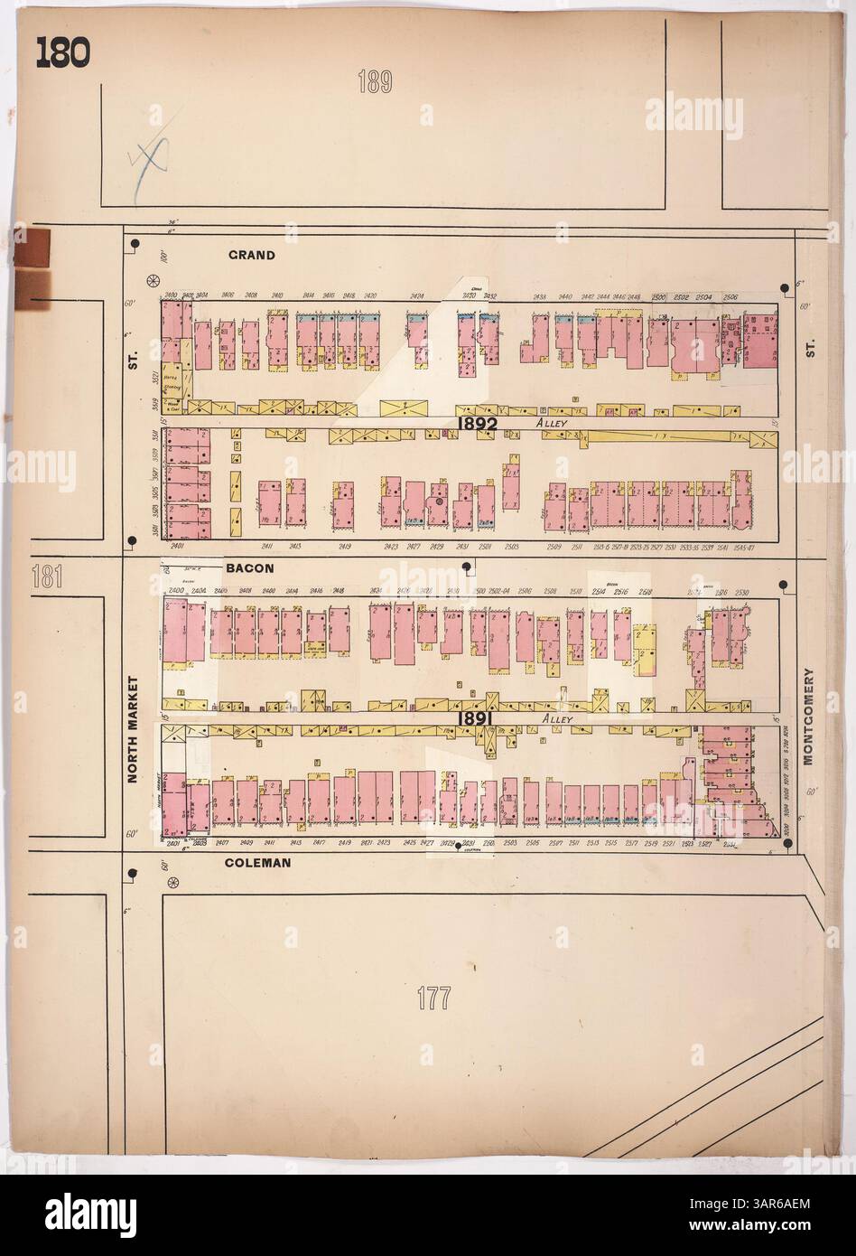 A. Whipple & Co.'s 1895 fire insurance map (Vol. 4, Page 180) offers a ...