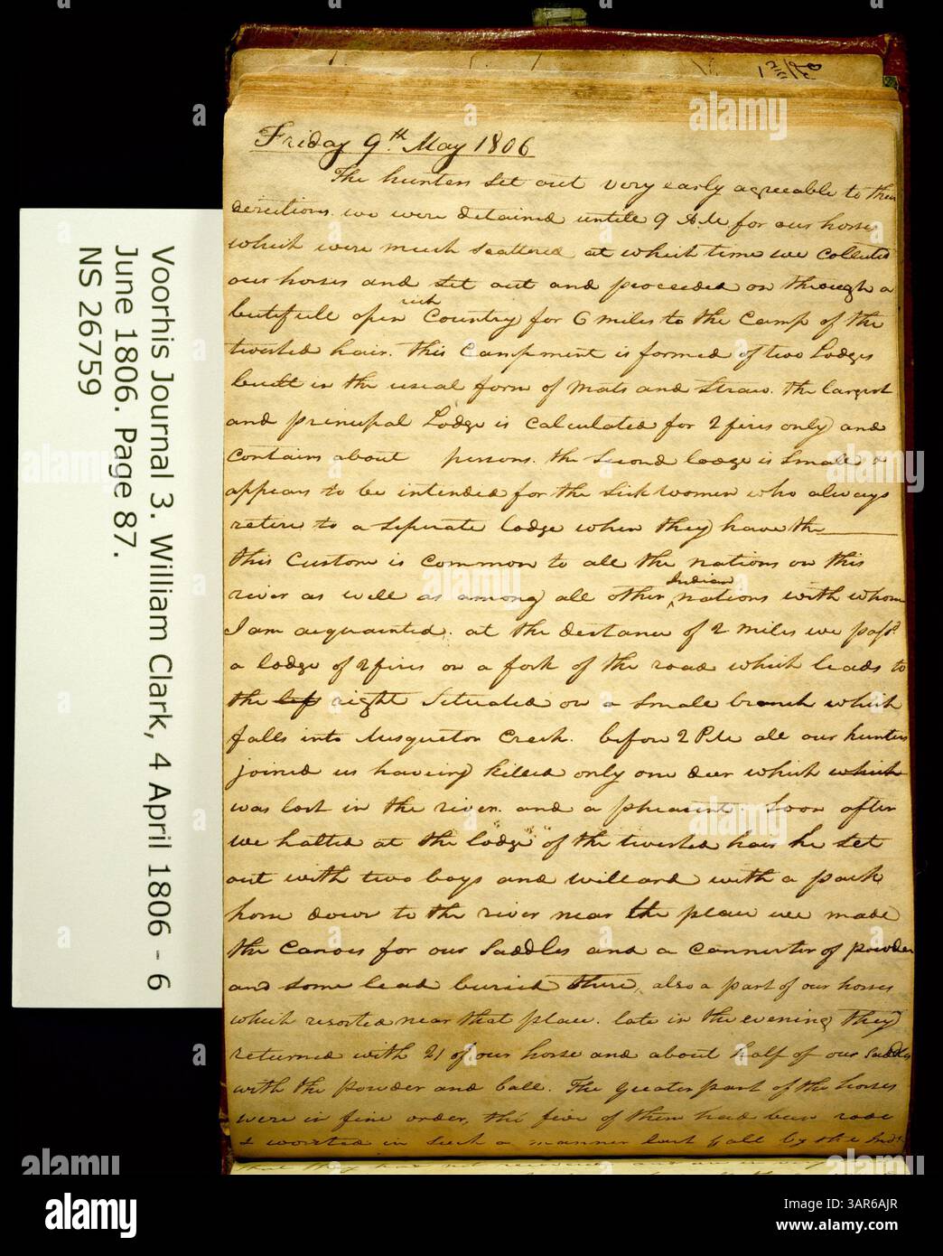 The Voorhis Journal No. 3, from April 4 to June 6, 1806, documents the ...