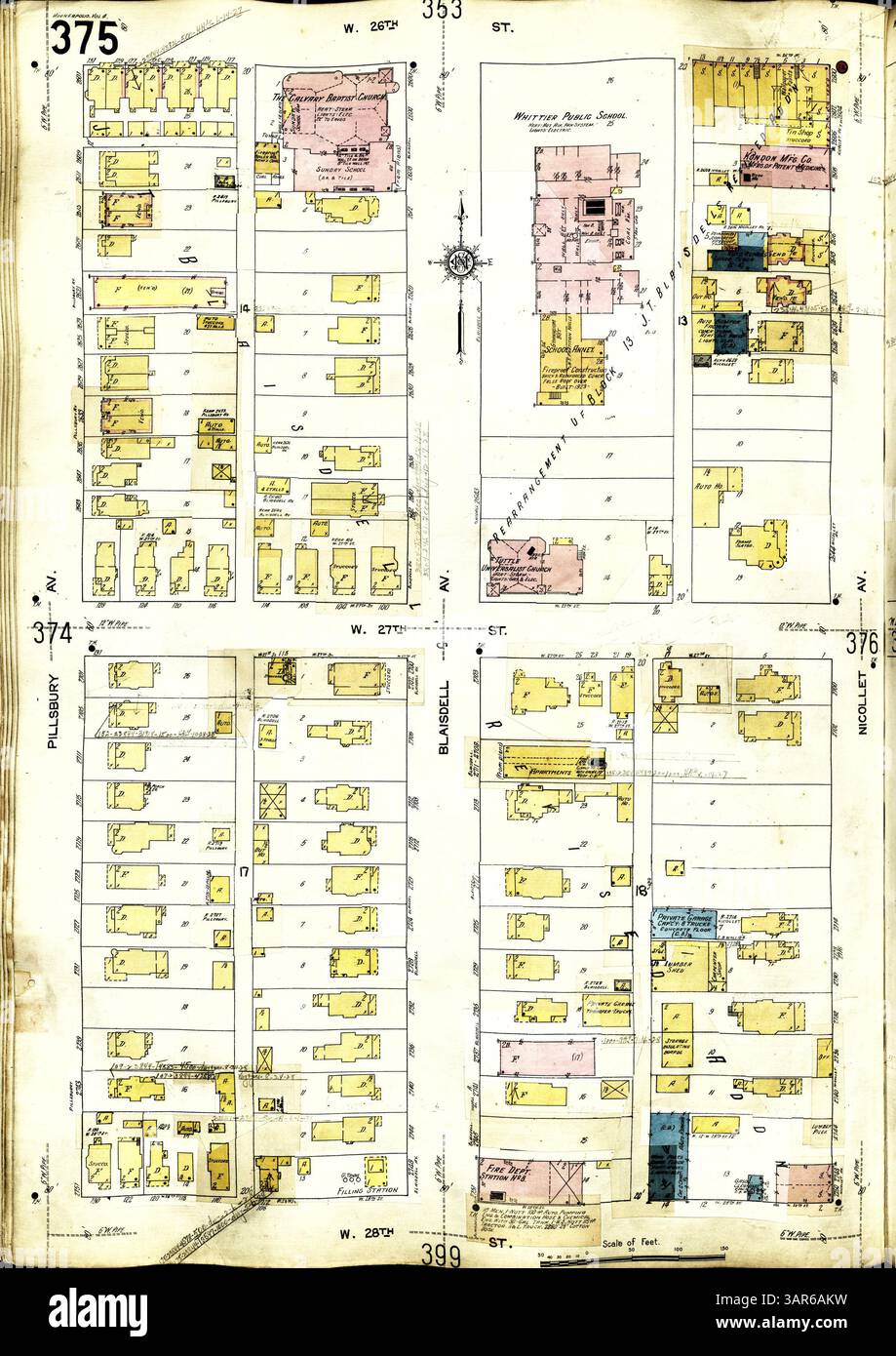 The Sanborn Insurance Maps of Minneapolis, Volume 4, feature detailed ...
