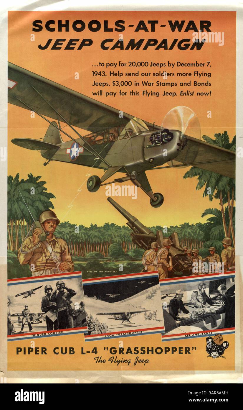 This 1943 World War II campaign poster encourages the purchase of war ...