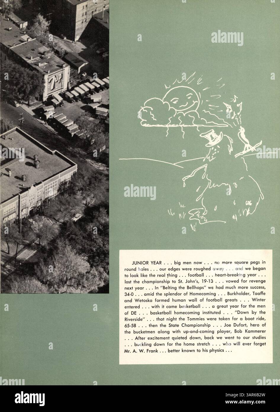 The 1955 De La Salle Yearbook captures key moments from the 1954-1955 ...