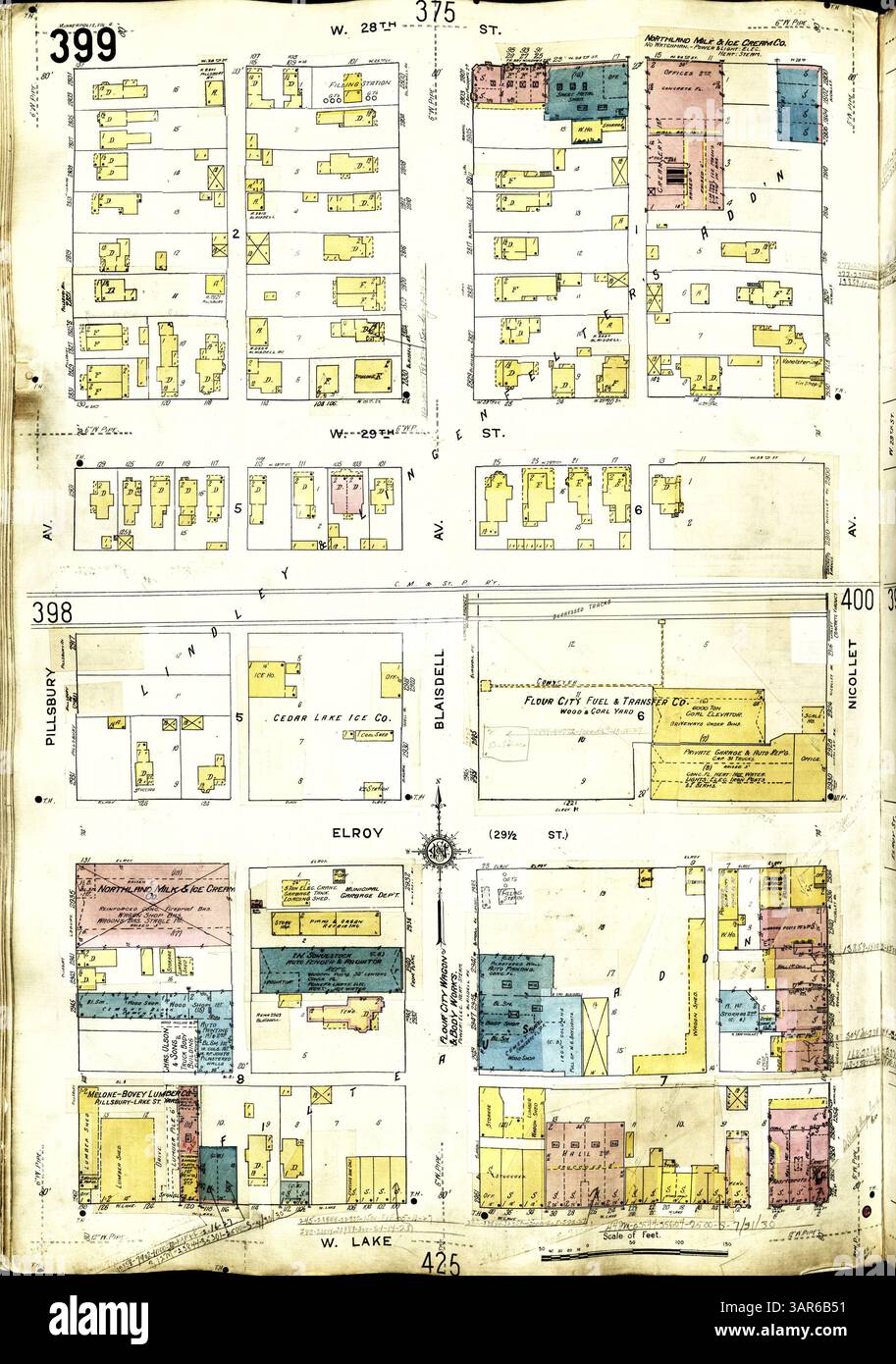 The Sanborn Insurance Maps for Minneapolis, Volume 4, provide extensive ...