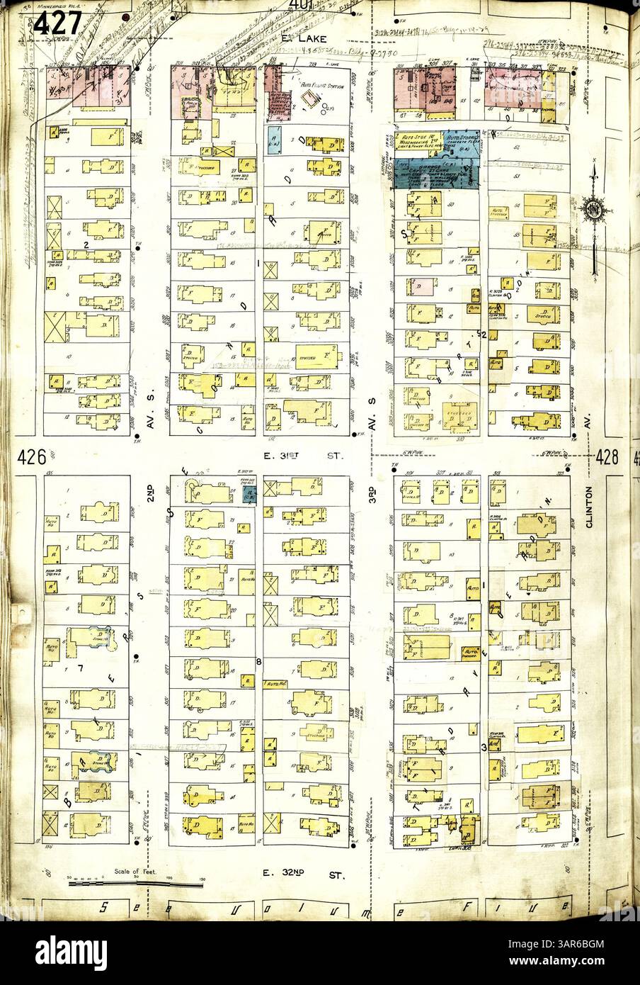 Sanborn Insurance Maps of Minneapolis, Volume 4, details the city's ...