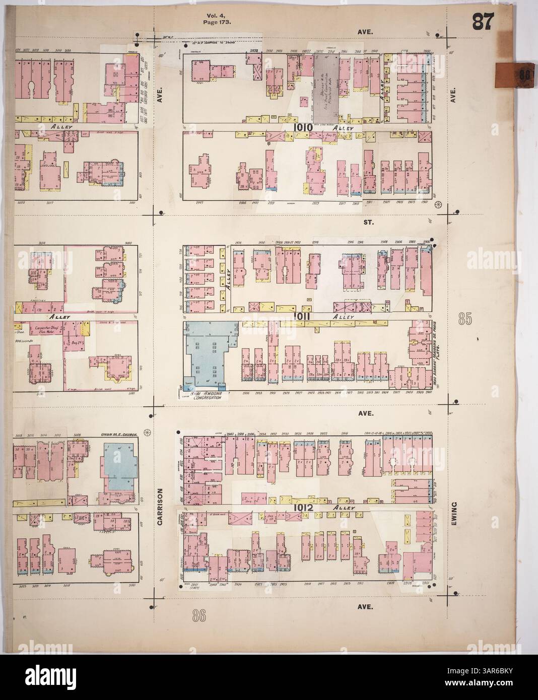 Whipple's 1897 fire insurance map of St. Louis, Missouri, provides ...