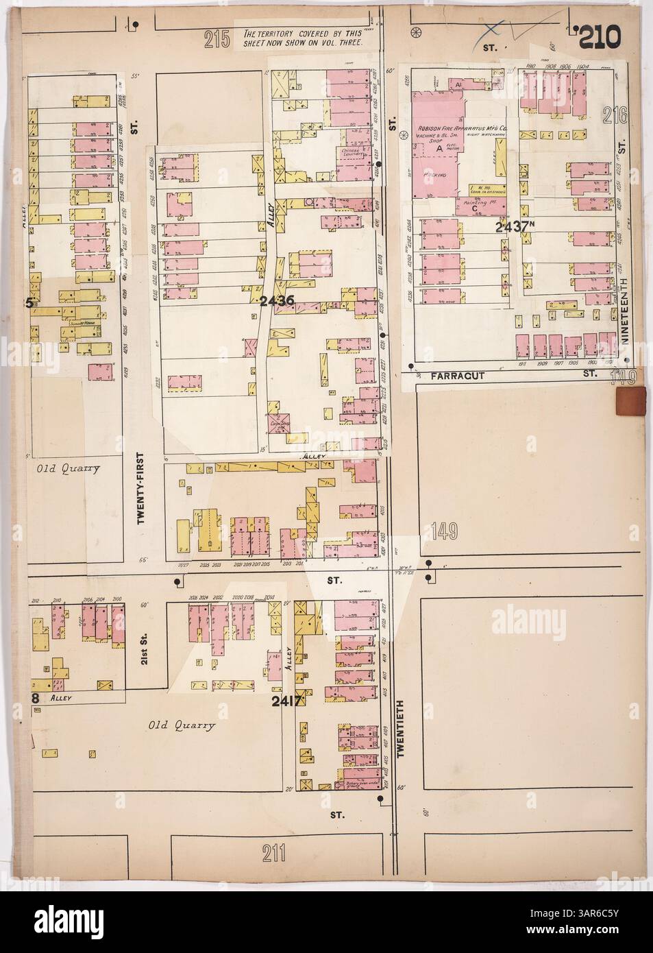 A page from A. Whipple & Co.'s 1895 fire insurance maps showing ...