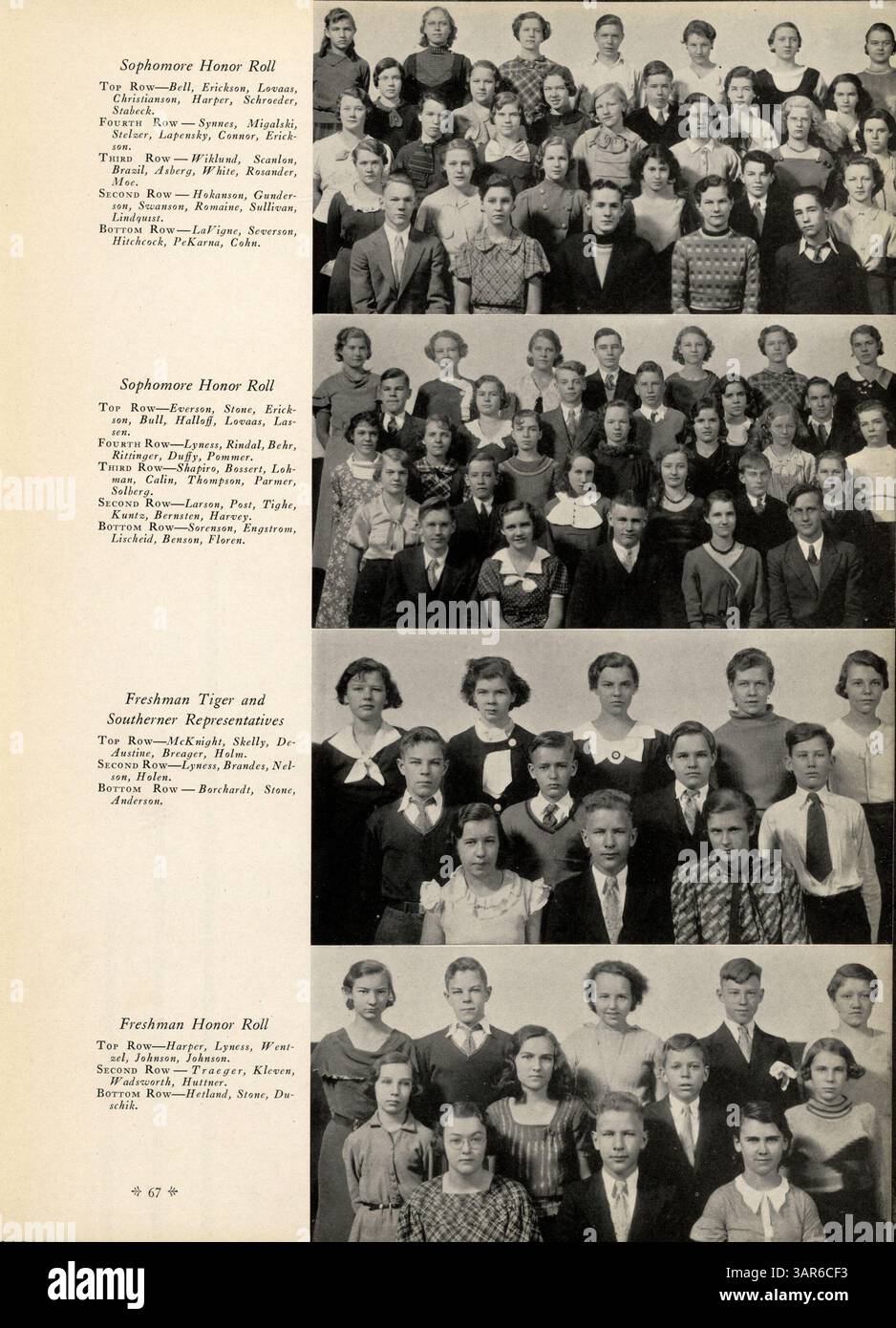 The 1934 South High Yearbook, 'Tiger,' includes records of students ...