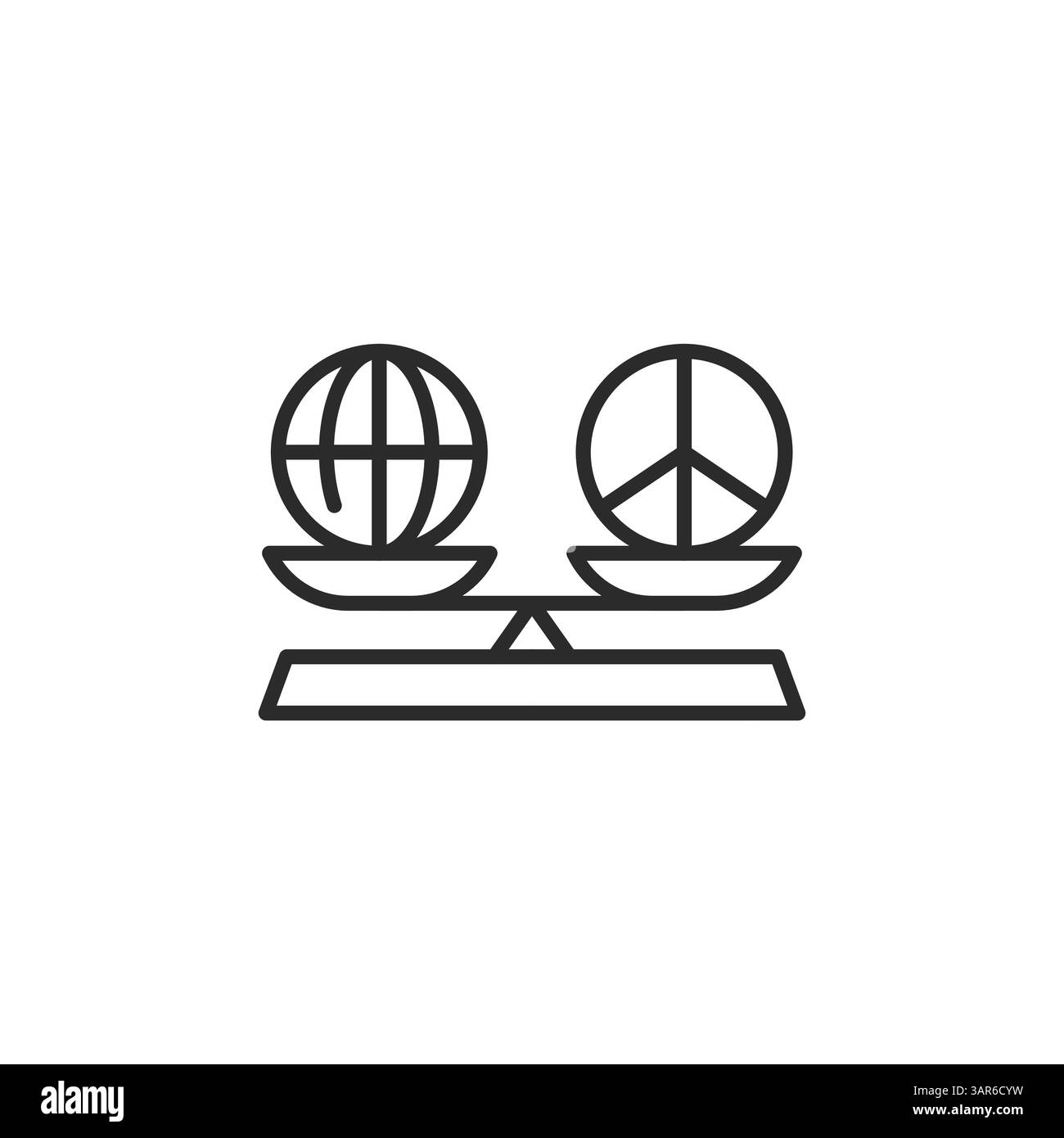Peace Balance Icon Stock Vector Image & Art - Alamy