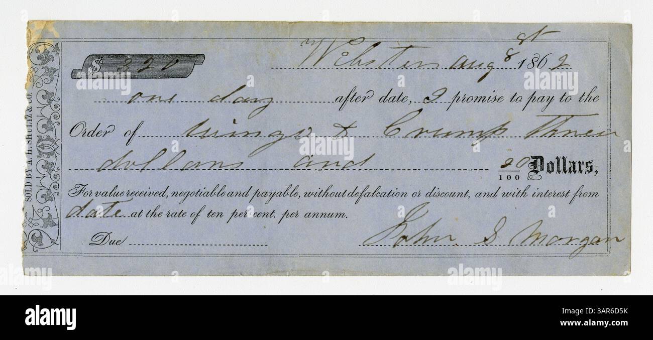 Missouri promissory note hi-res stock photography and images - Alamy