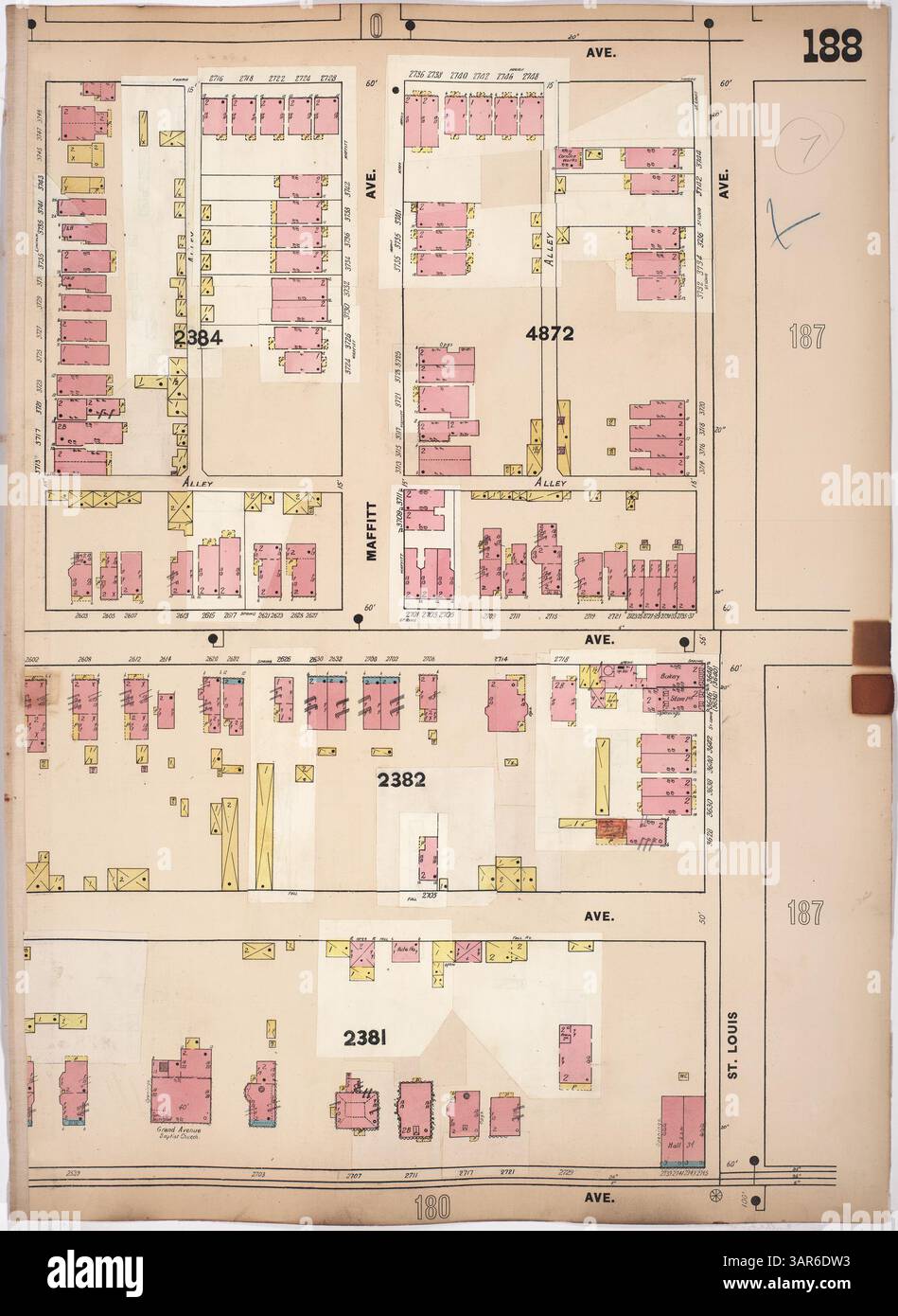 A fire insurance map published by A. Whipple & Co. in 1895, offering ...