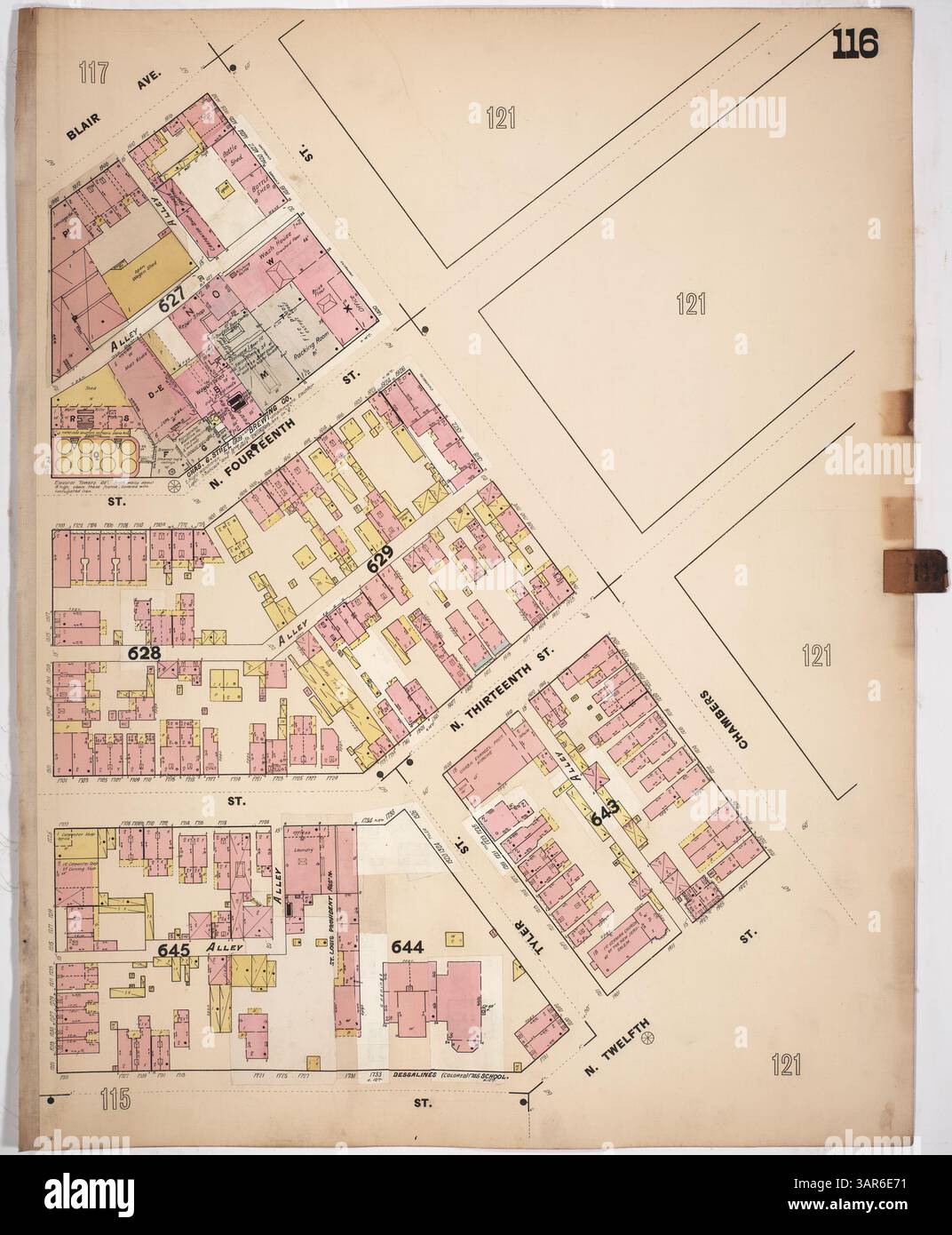 This fire insurance map by Whipple's shows the buildings and property ...