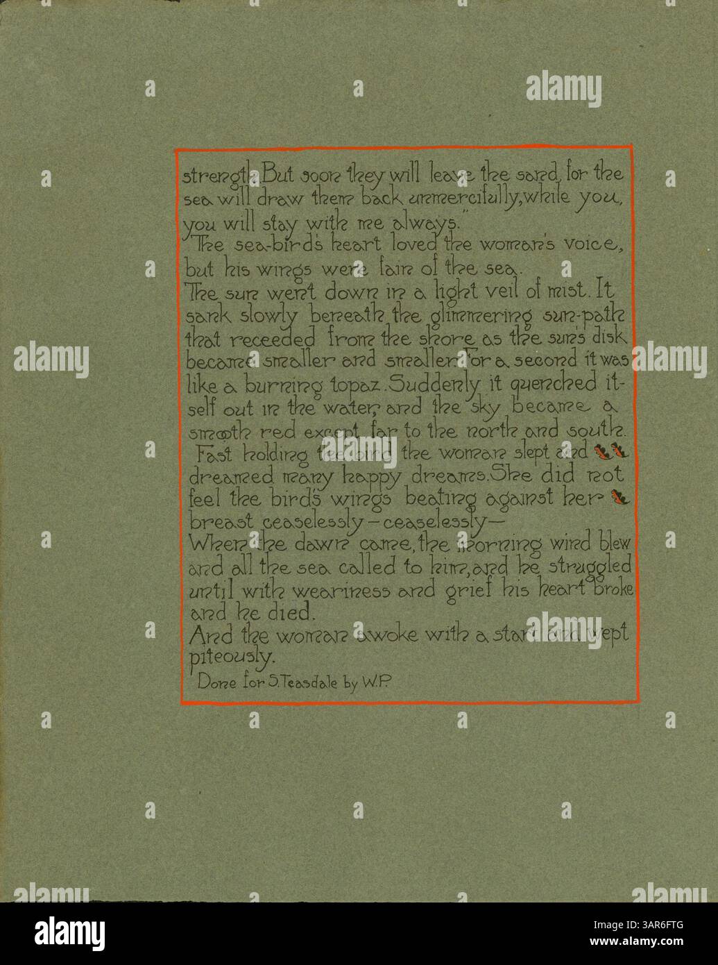 The July 1907 issue of *The Potter's Wheel* includes Sara Teasdale's ...