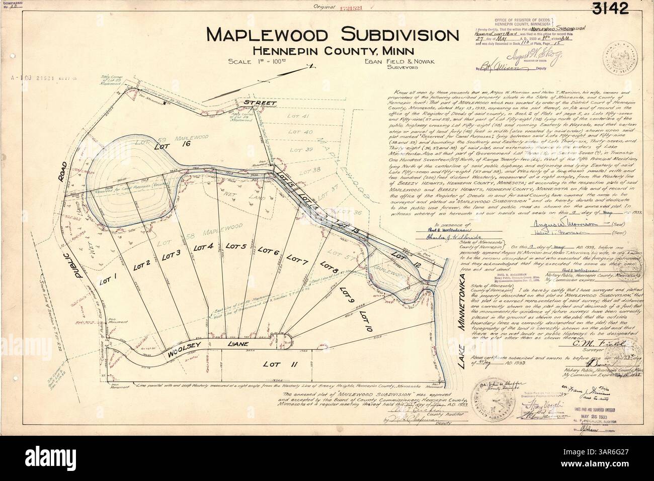 The Maplewood Subdivision in Hennepin County is a residential area ...