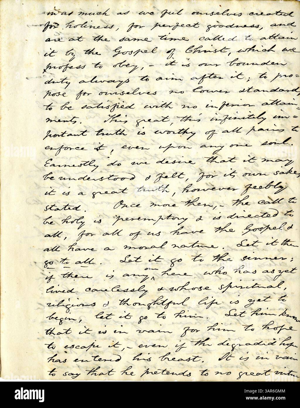 This sermon manuscript by Rev. William Greenleaf Eliot, dated December ...