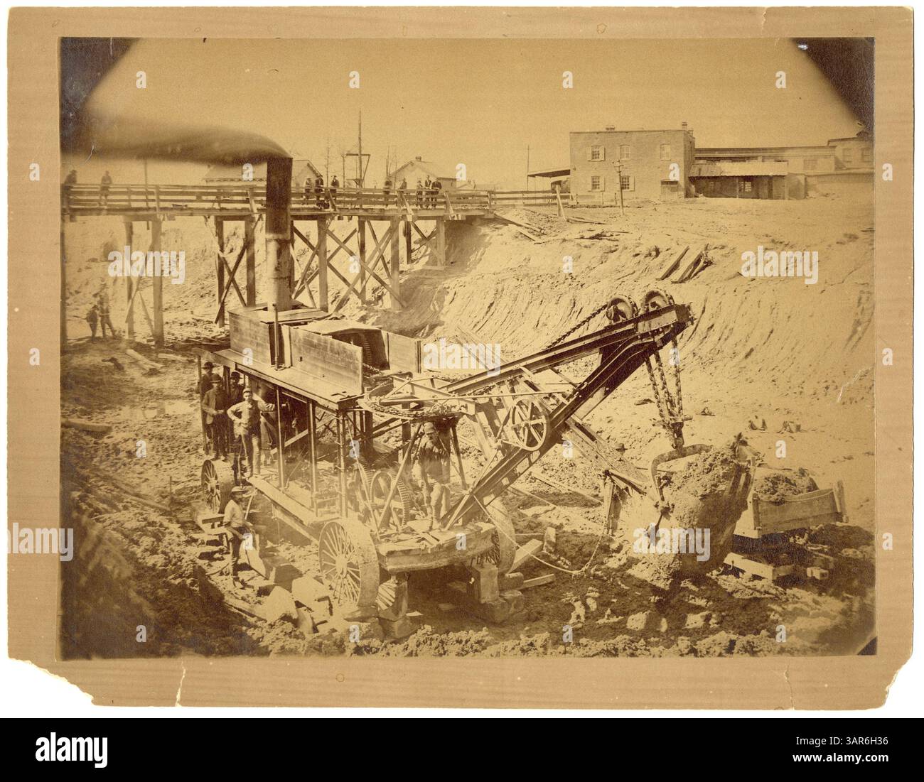 Image shows construction clearing Cut Out Stock Images & Pictures - Alamy
