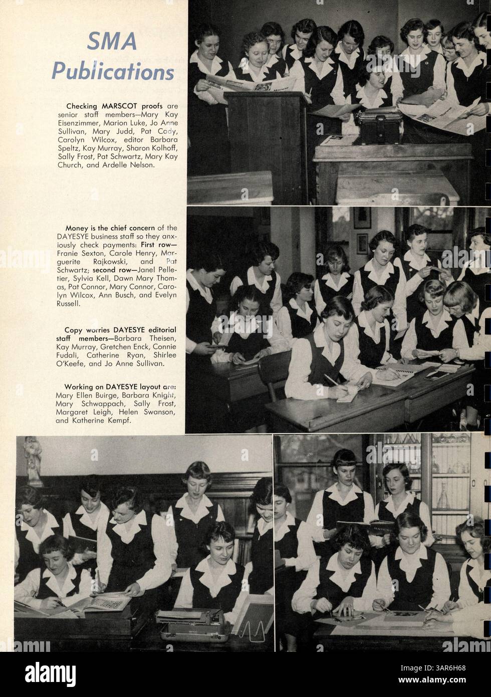 The 1953 'Dayesye' yearbook from St. Margaret's Academy documents the ...