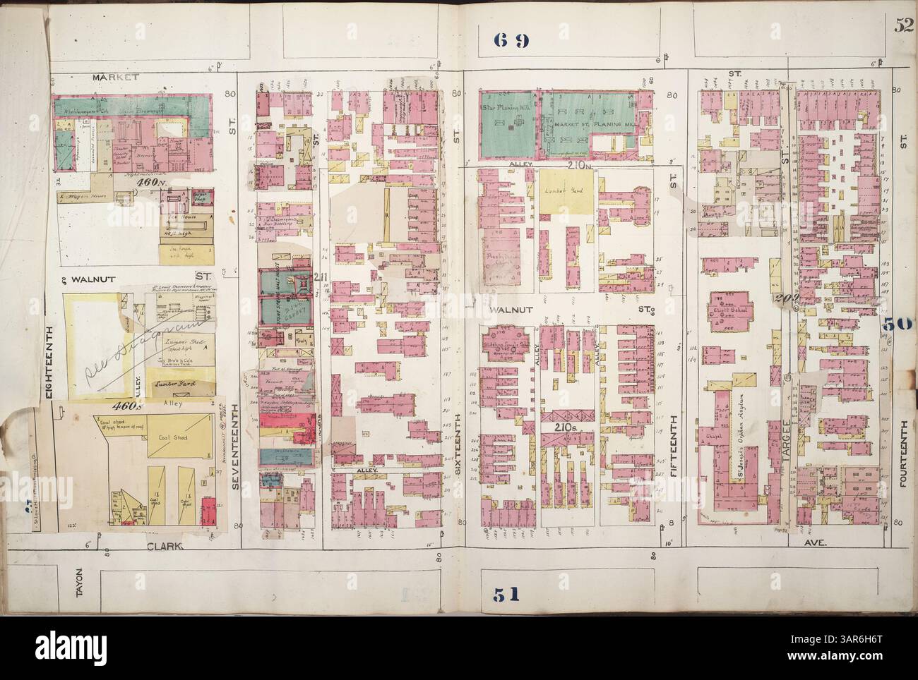 This map from Oliver & Whipple’s 1876 Fire Insurance series provides ...