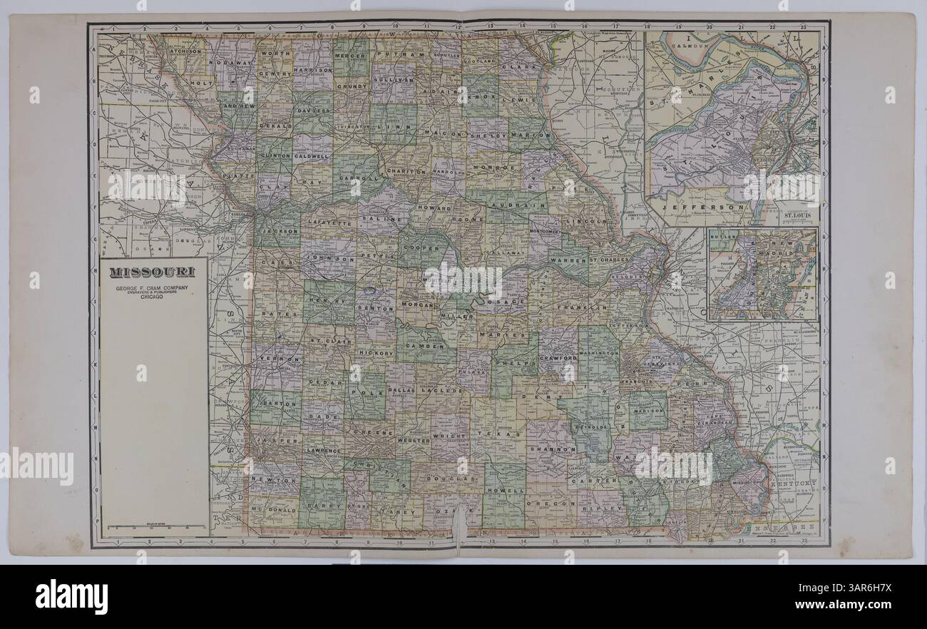 The Standard Atlas of Bates County, Missouri, includes a map of ...