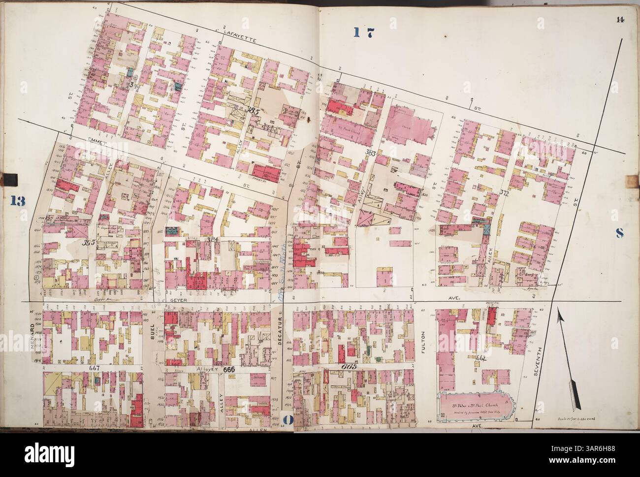 This map from Oliver & Whipple's 1876 fire insurance atlas provides ...