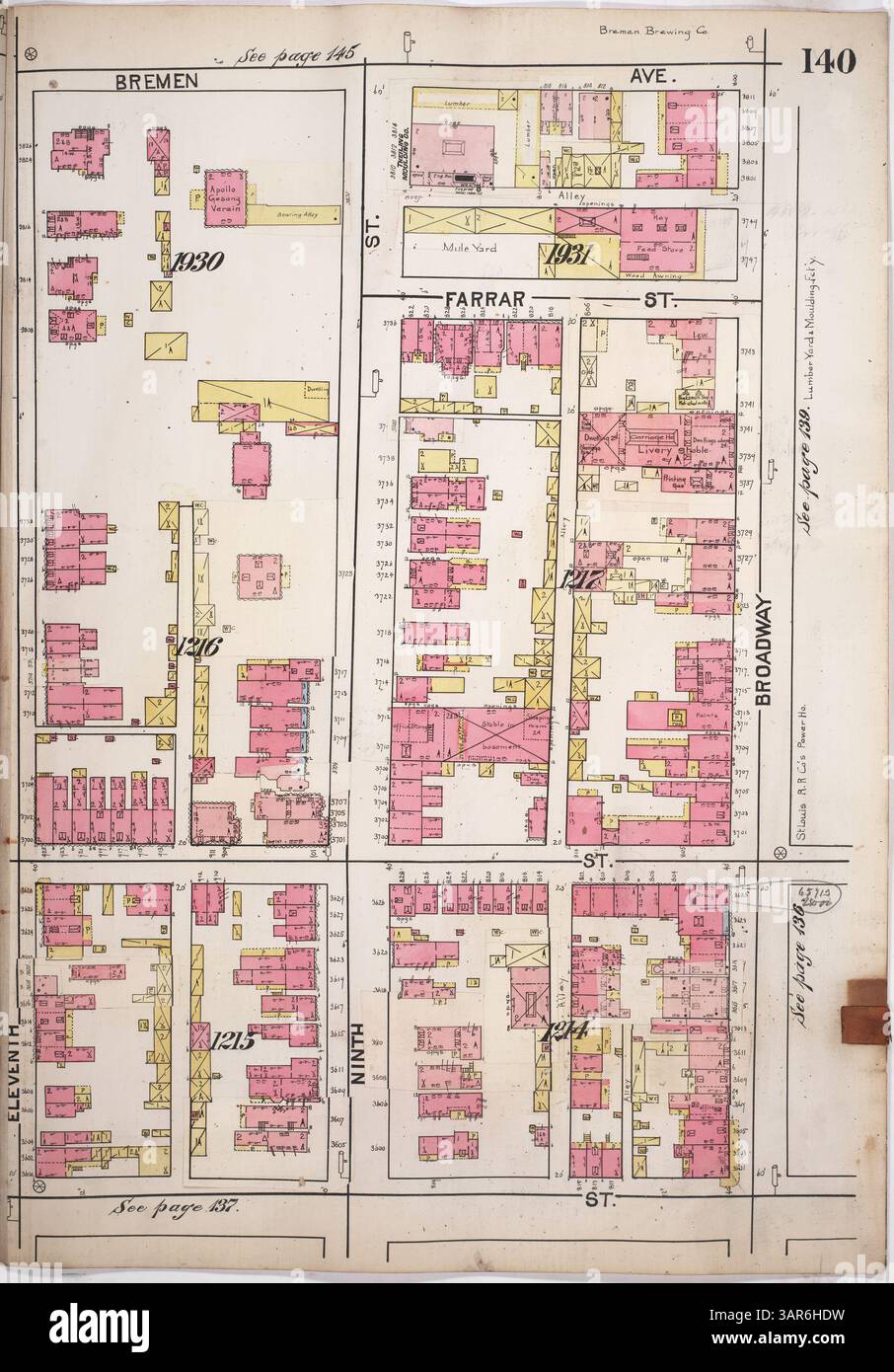 A page from A. Whipple & Co.'s 1892 Fire Insurance map series ...