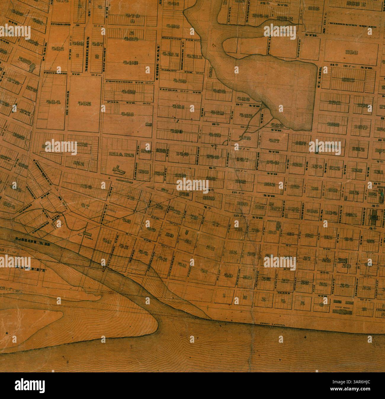 This map detail shows the area southeast of Chouteau's Pond ...