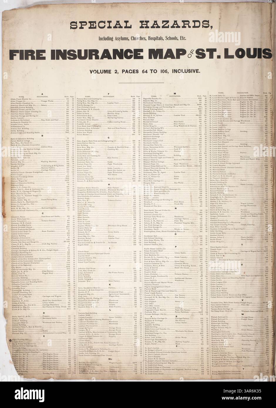 A. Whipple & Co.'s 1892 Fire Insurance maps, Volume 2, include a ...