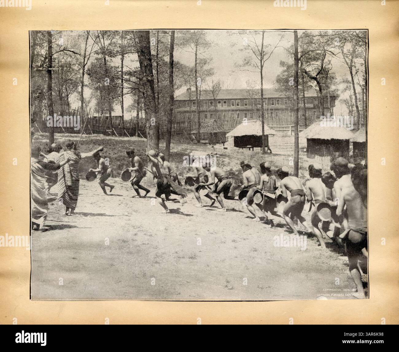 A photograph from the Brandenburger family's scrapbook, showing Native ...