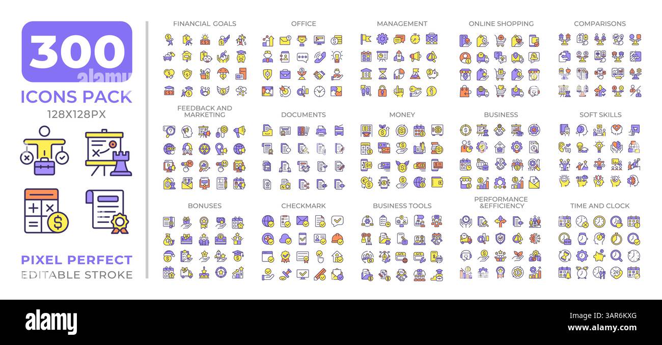 Set financial business tools Stock Vector Images - Alamy