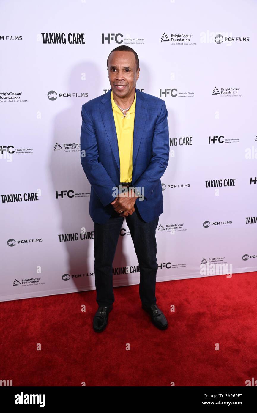 Los Angeles, CA USA - April 16, 2025: Sugar Ray Leonard attends the ...
