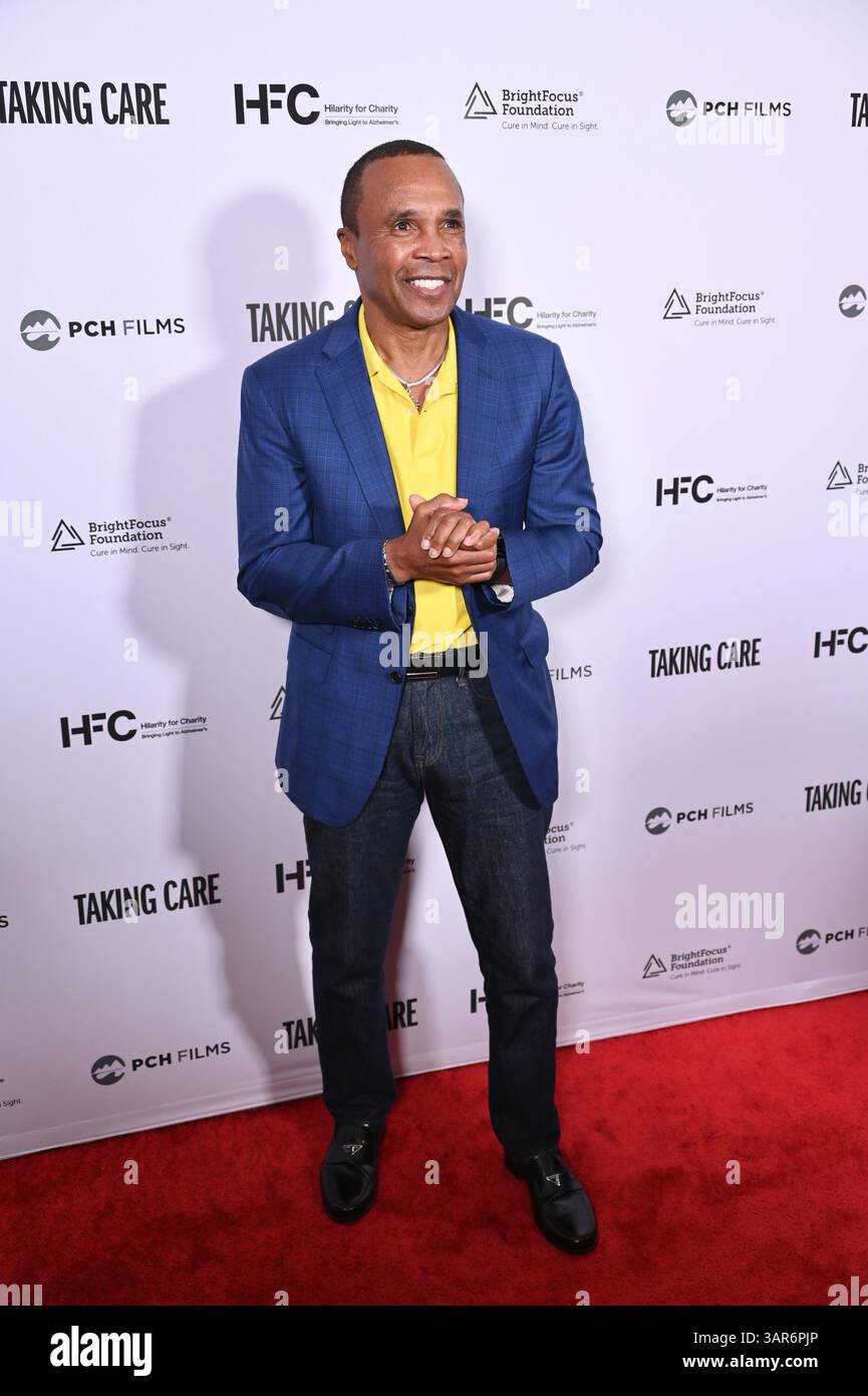 Los Angeles, CA USA - April 16, 2025: Sugar Ray Leonard attends the ...