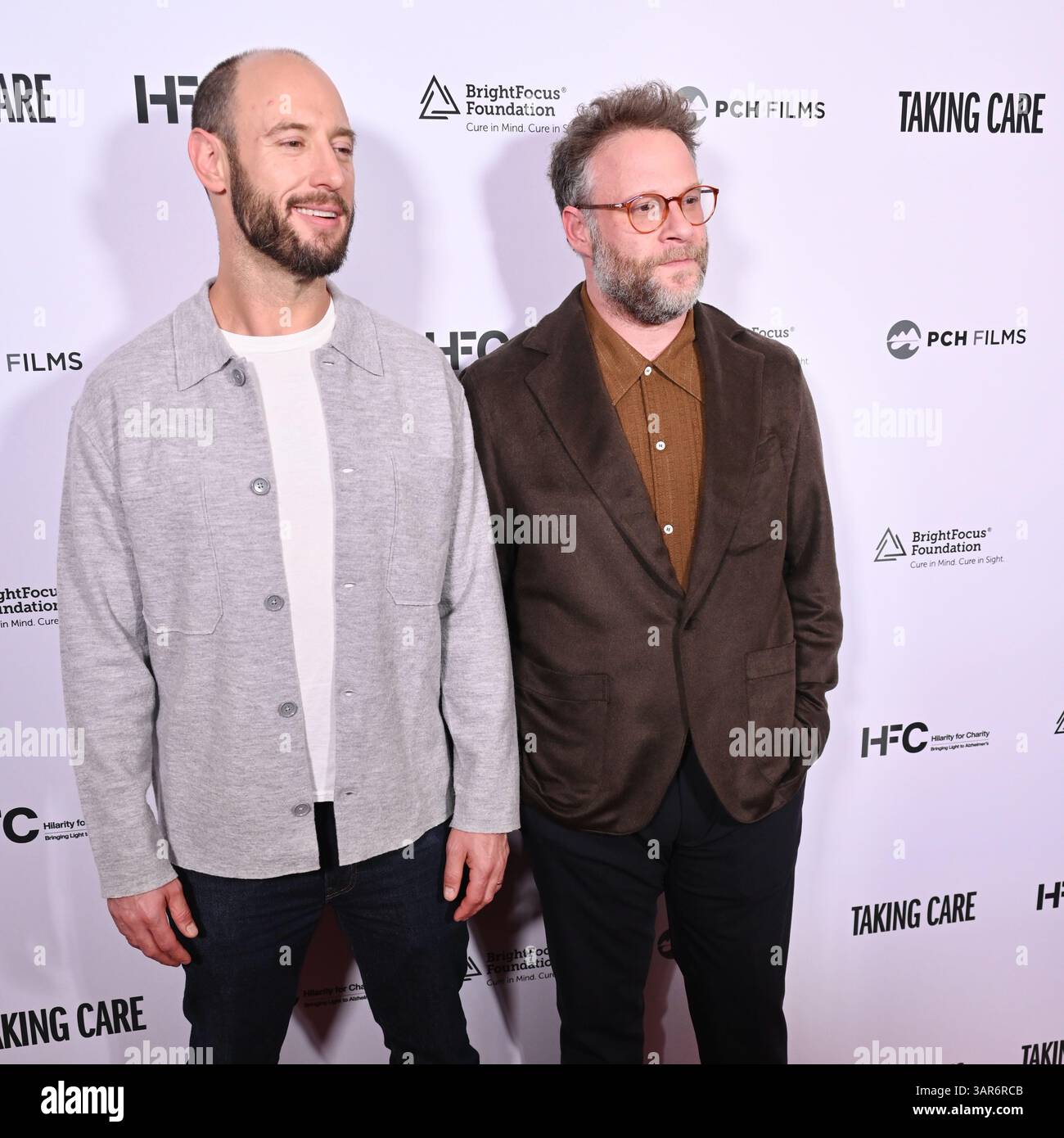 Los Angeles, CA USA - April 16, 2025: Evan Goldberg, Seth Rogen attends ...