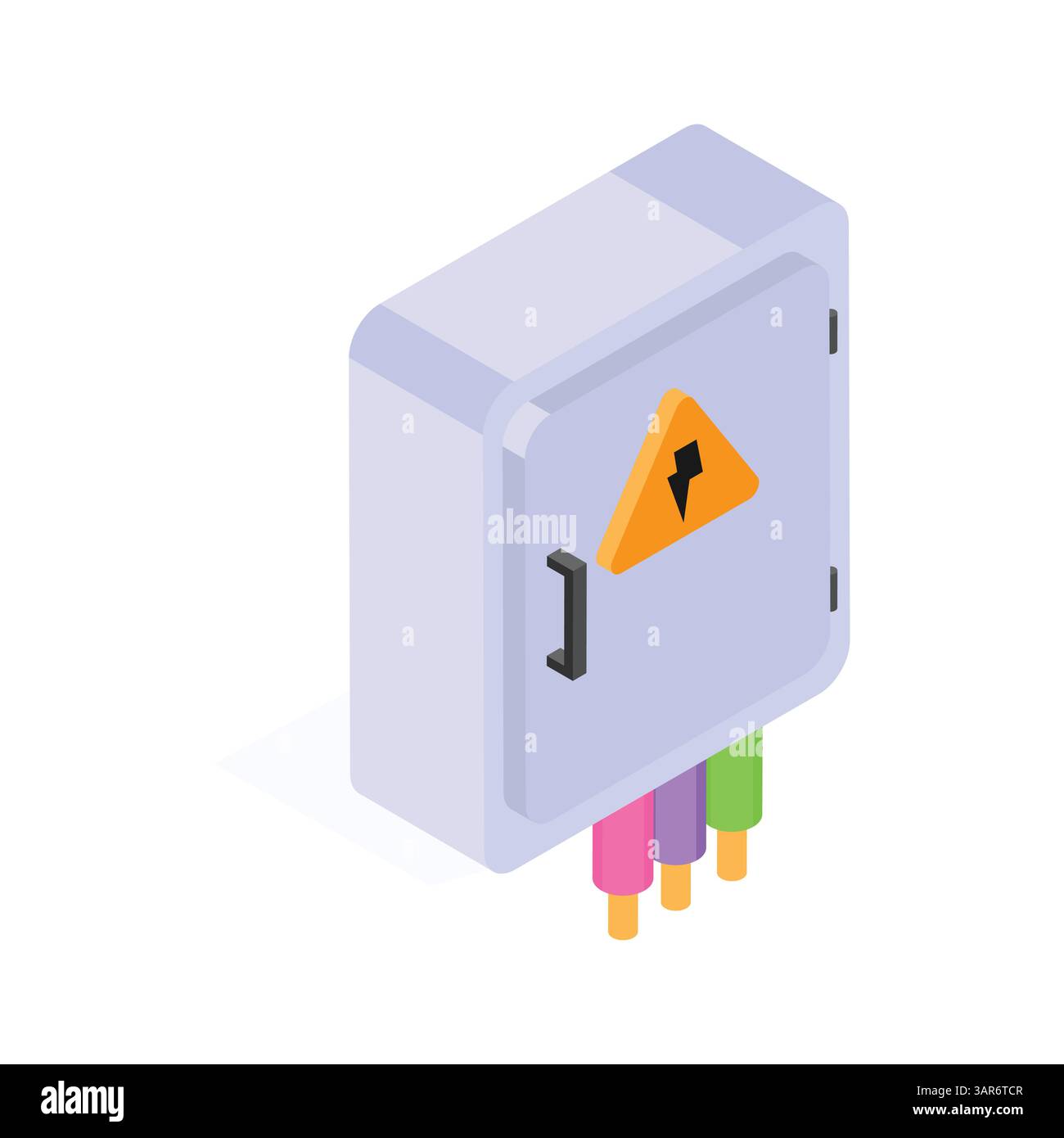 Junction box for safe and organized electrical wiring connections Stock ...