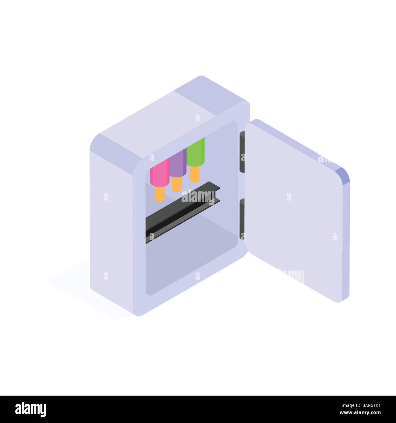 Junction box for safe and organized electrical wiring connections Stock ...