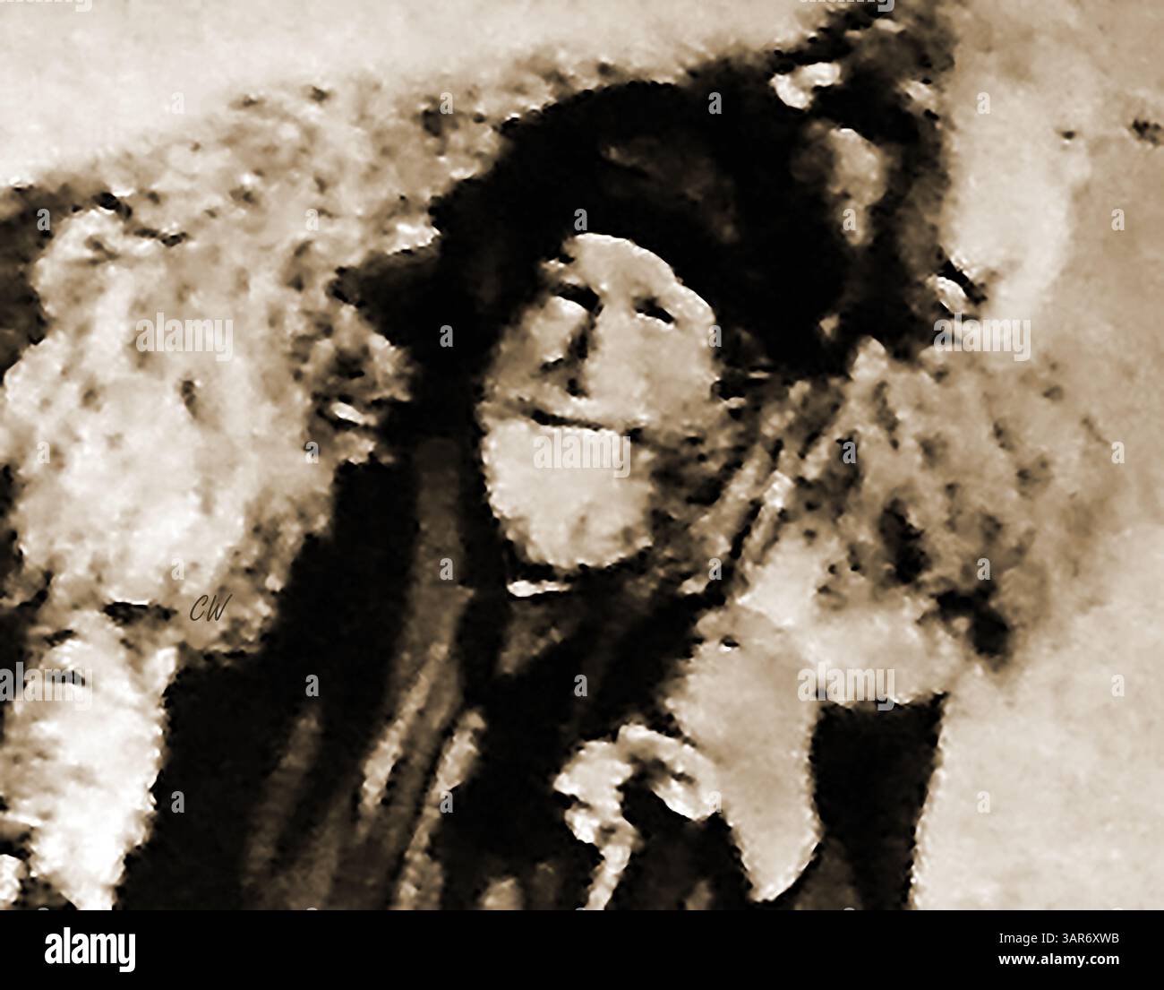 1950's snapshot of 82 year old at Helton (near Shap) shepherd Isaac ...