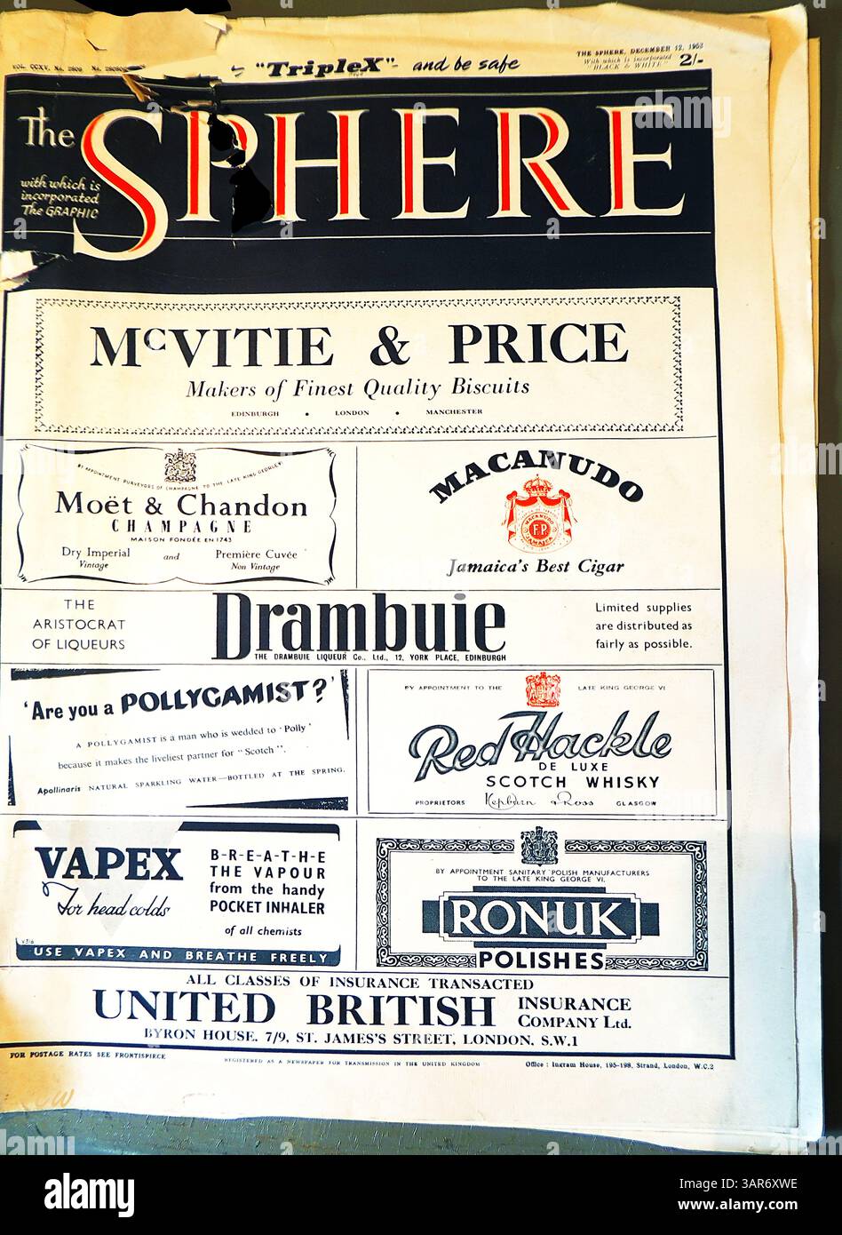 Uk magazine cover 1950s hi-res stock photography and images - Alamy