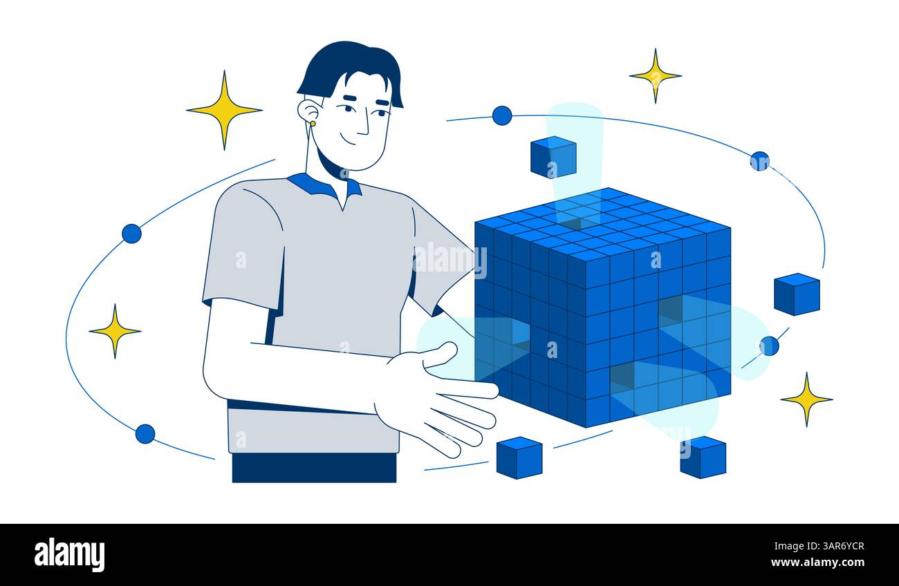 OLAP data cube analysis 2D illustration concept Stock Vector Image & Art - Alamy