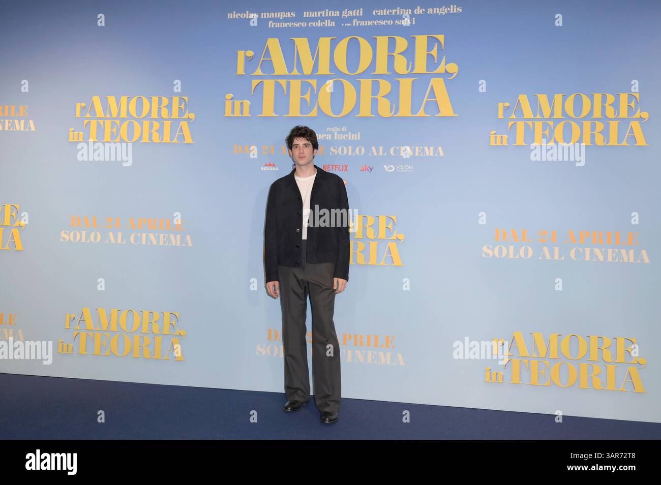 Nicolas Maupas beim Photocall zum Kinofilm L amore, in teoria im Space Cinema Moderno. Rom, 16. ...
