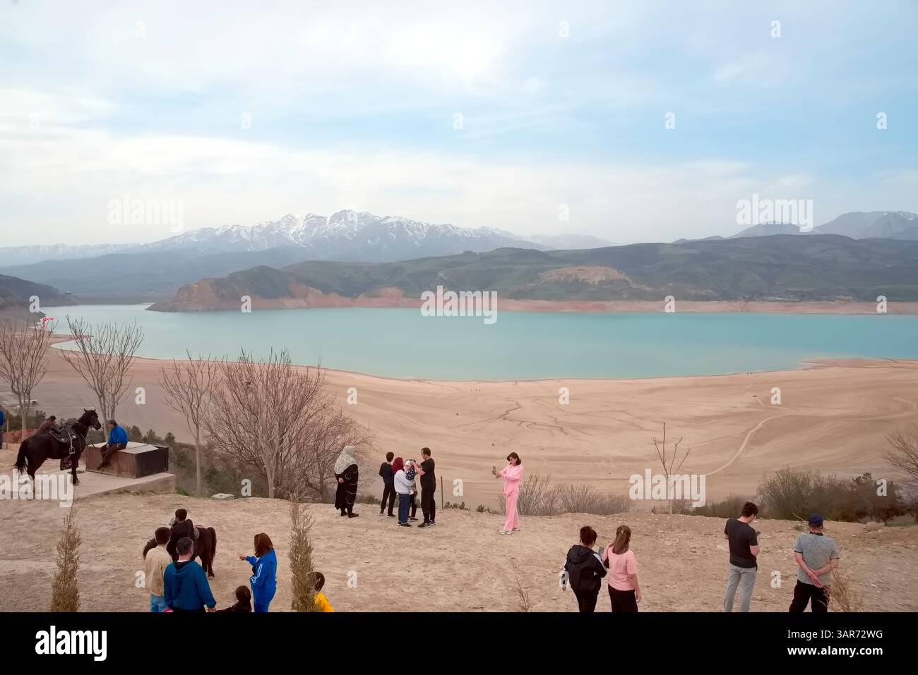 Charvak (chorvoq) Reservoir, Uzbekistan – March 22, 2025, Around the ...