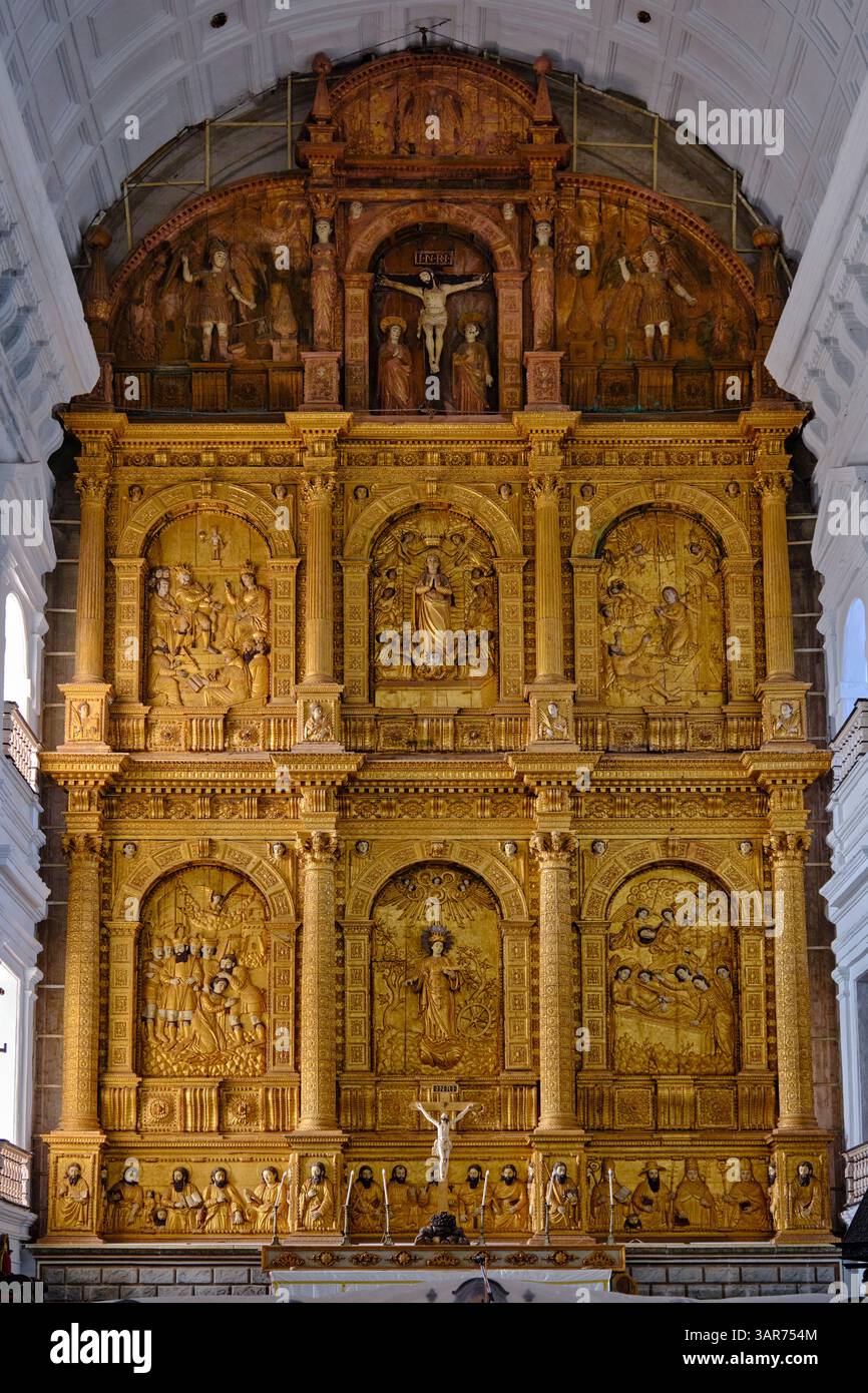 India, state of Goa, Old Goa (Velha Goa), Se Cathedral Stock Photo - Alamy