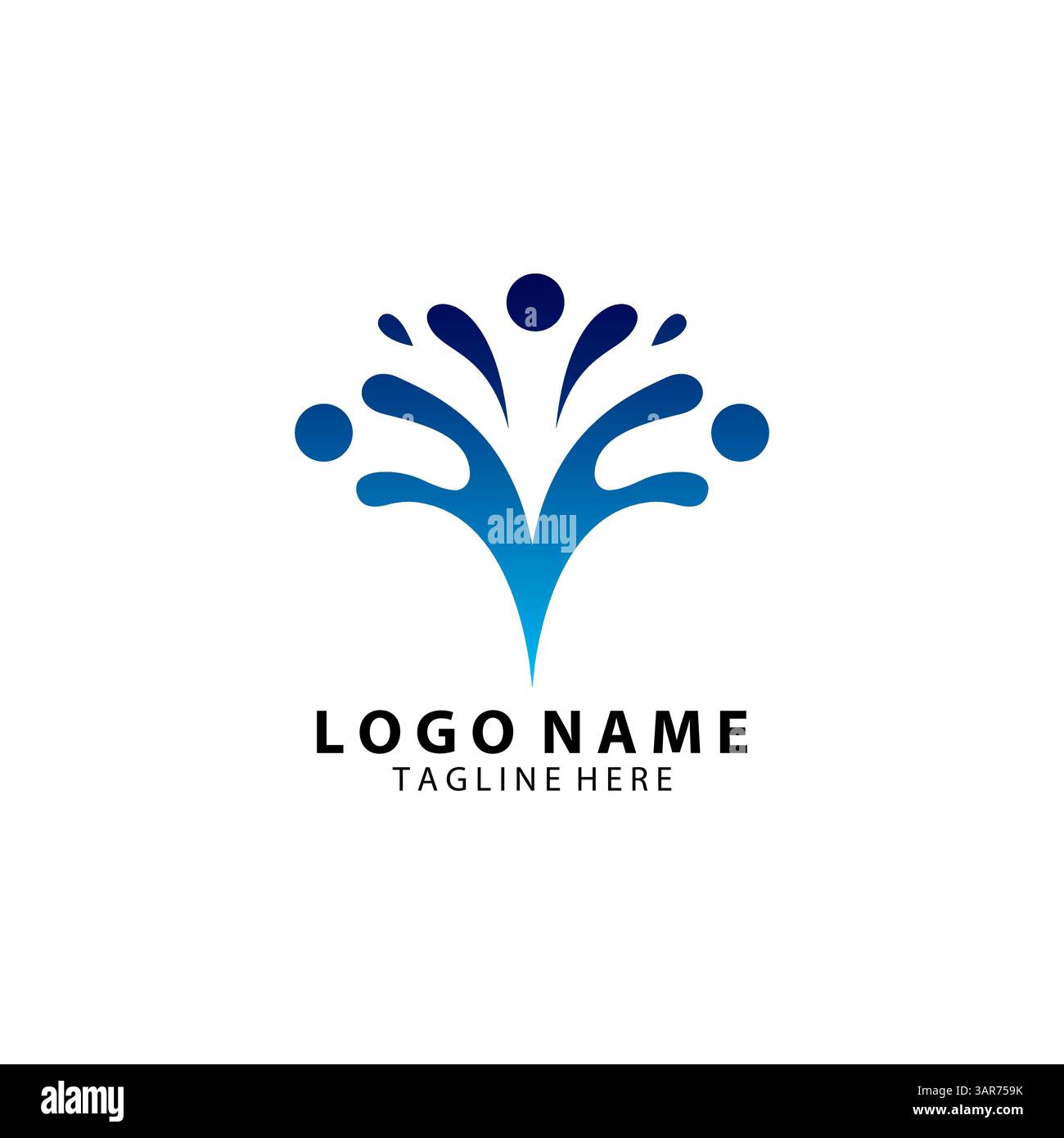 fresh happy logo design vector Stock Vector Image & Art - Alamy