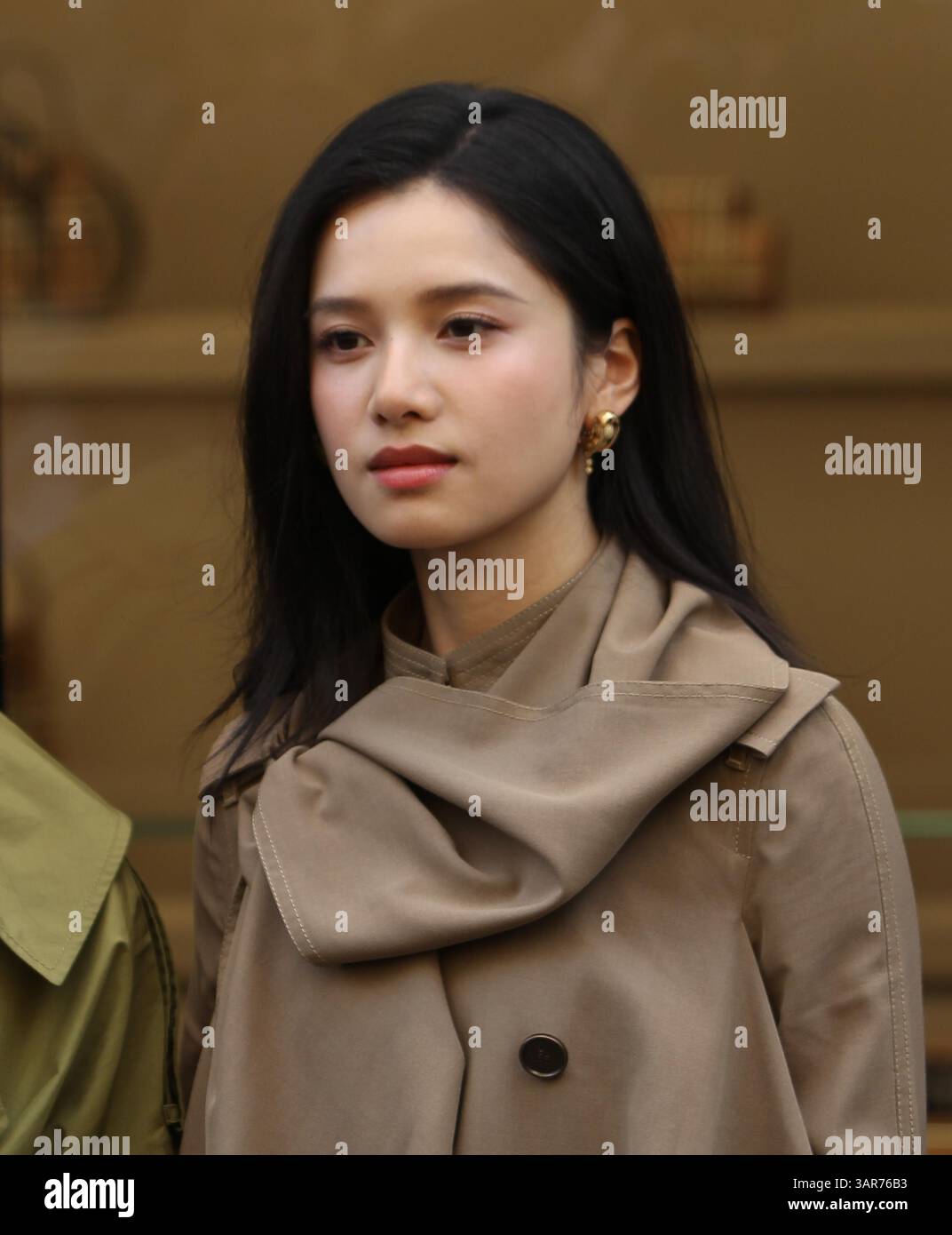 Chinese actress Zhang Jingyi attends an activity in Wuhan City, central China's Hubei Province ...