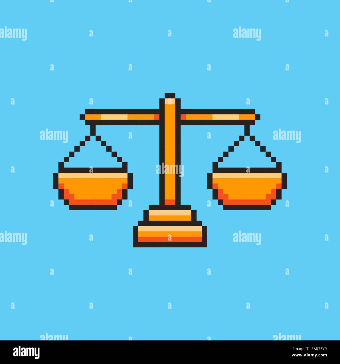 Pixel art Balance Scale game asset design Stock Vector Image & Art - Alamy