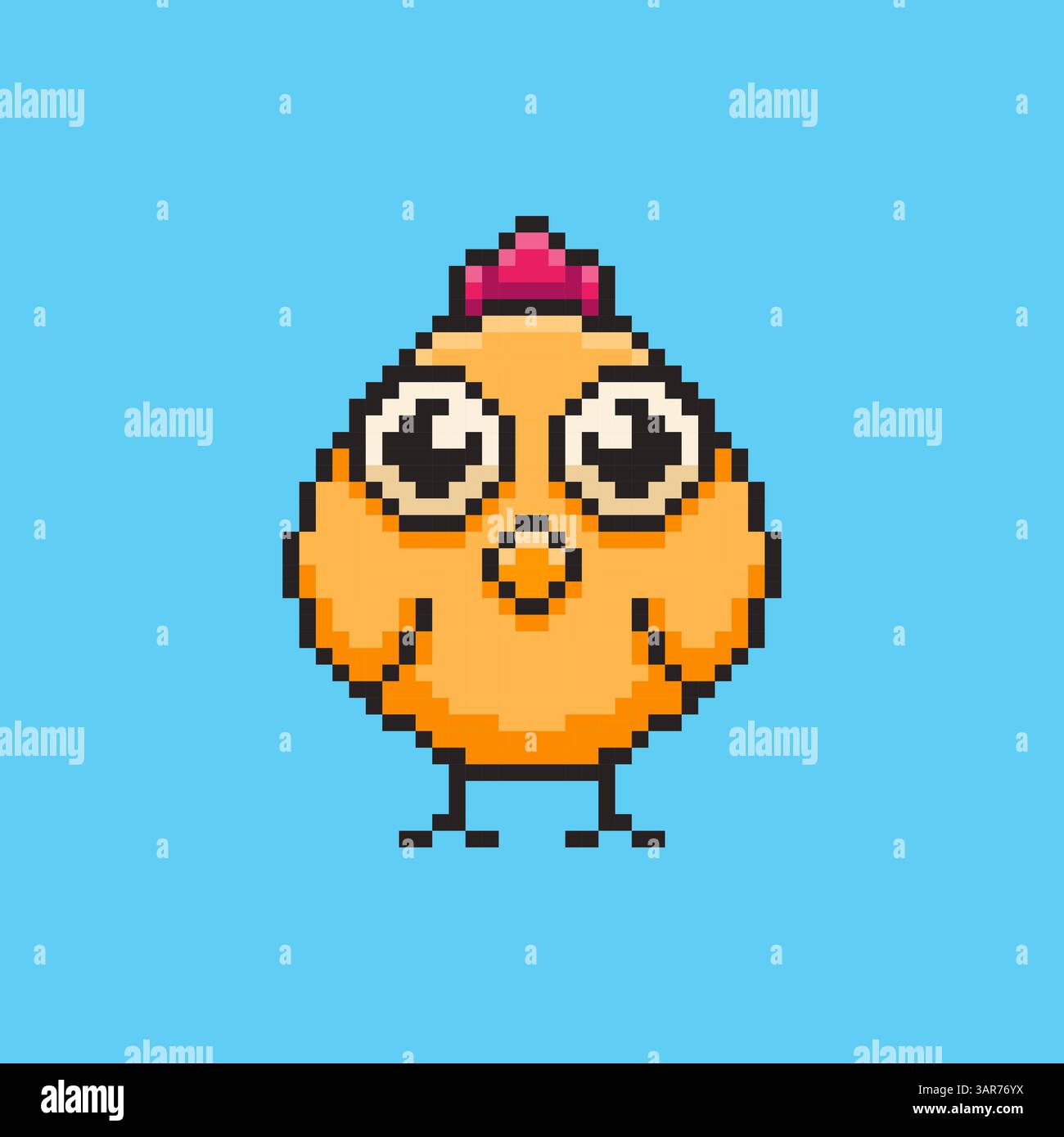 Pixel art chicks game asset design Stock Vector Image & Art - Alamy