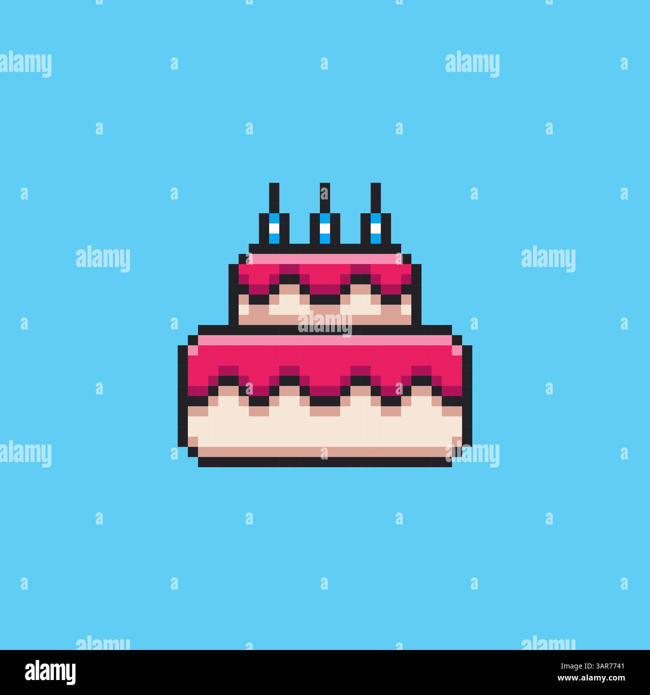 Wedding cake pixel art hi-res stock photography and images - Alamy