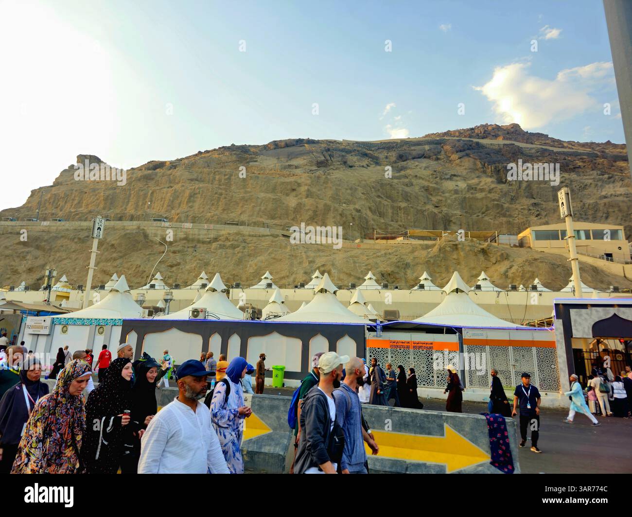 Mina, Saudi Arabia, June 18 2024: Mina, Muna, or the city of tents, the ...