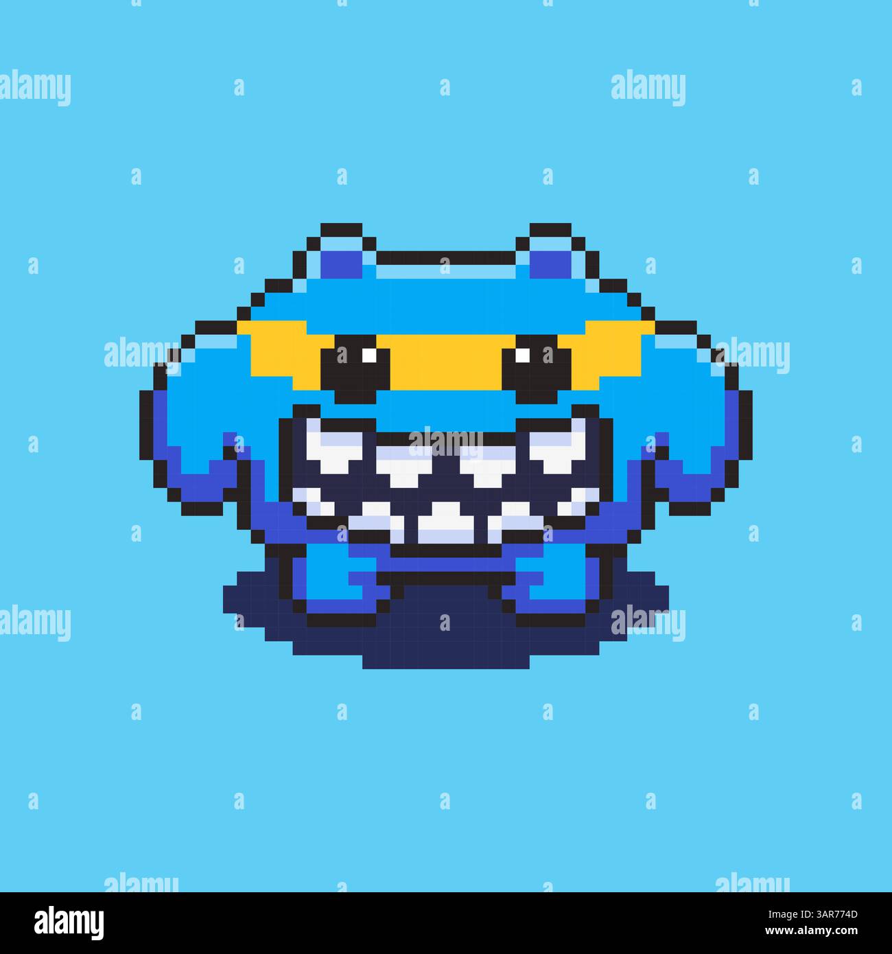 Pixel art Monster game asset design Stock Vector Image & Art - Alamy